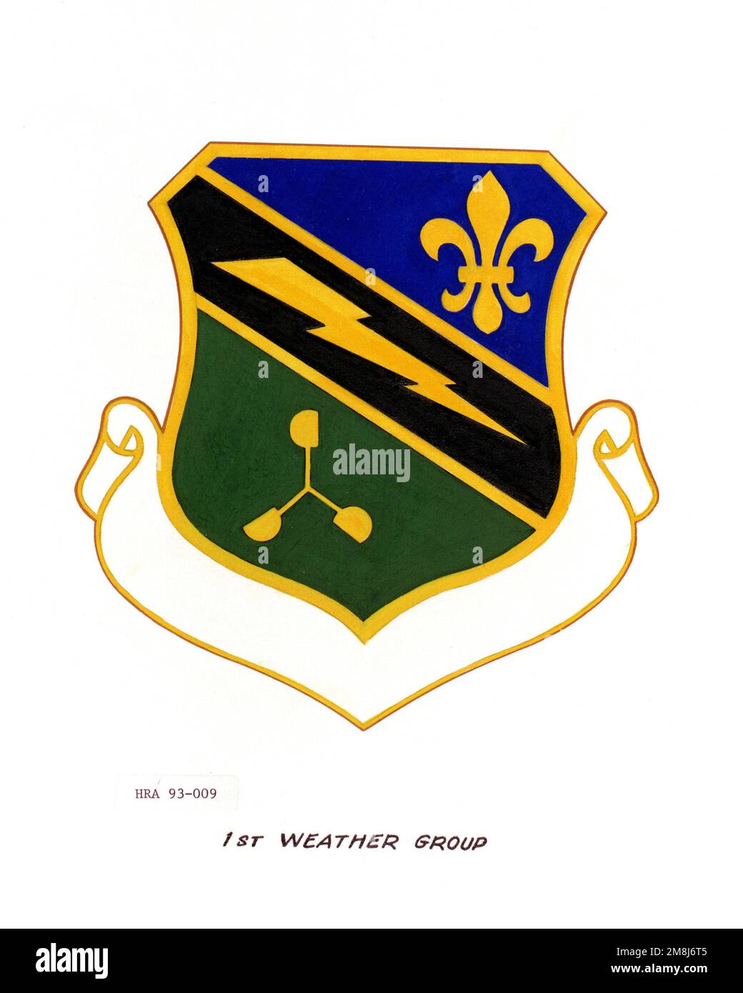 Approved Insignia of the 1ST Weather Group. Country: Unknown Stock ...