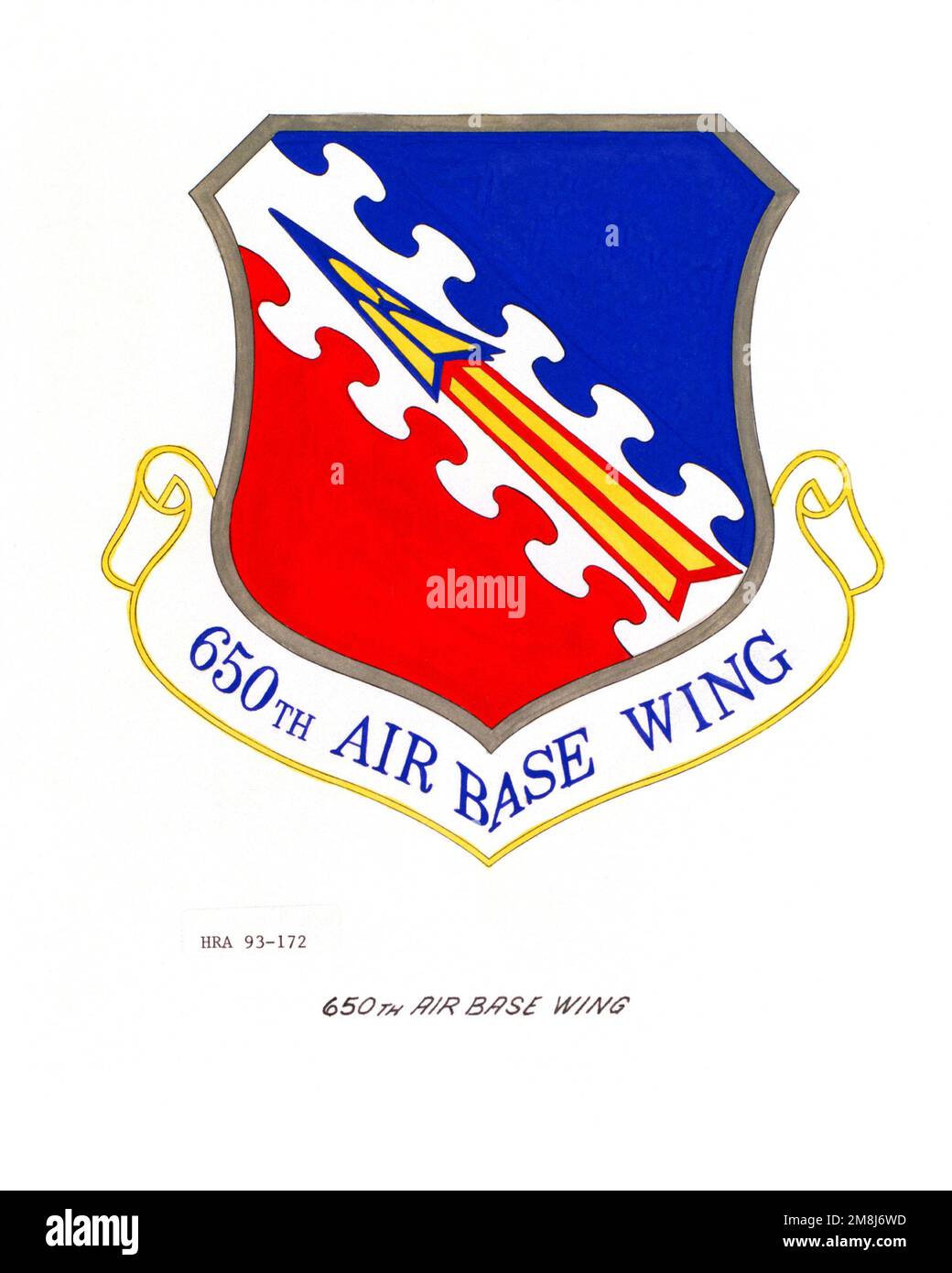 Approved insignia of the 650th Air Base Wing. Country: Unknown Stock ...