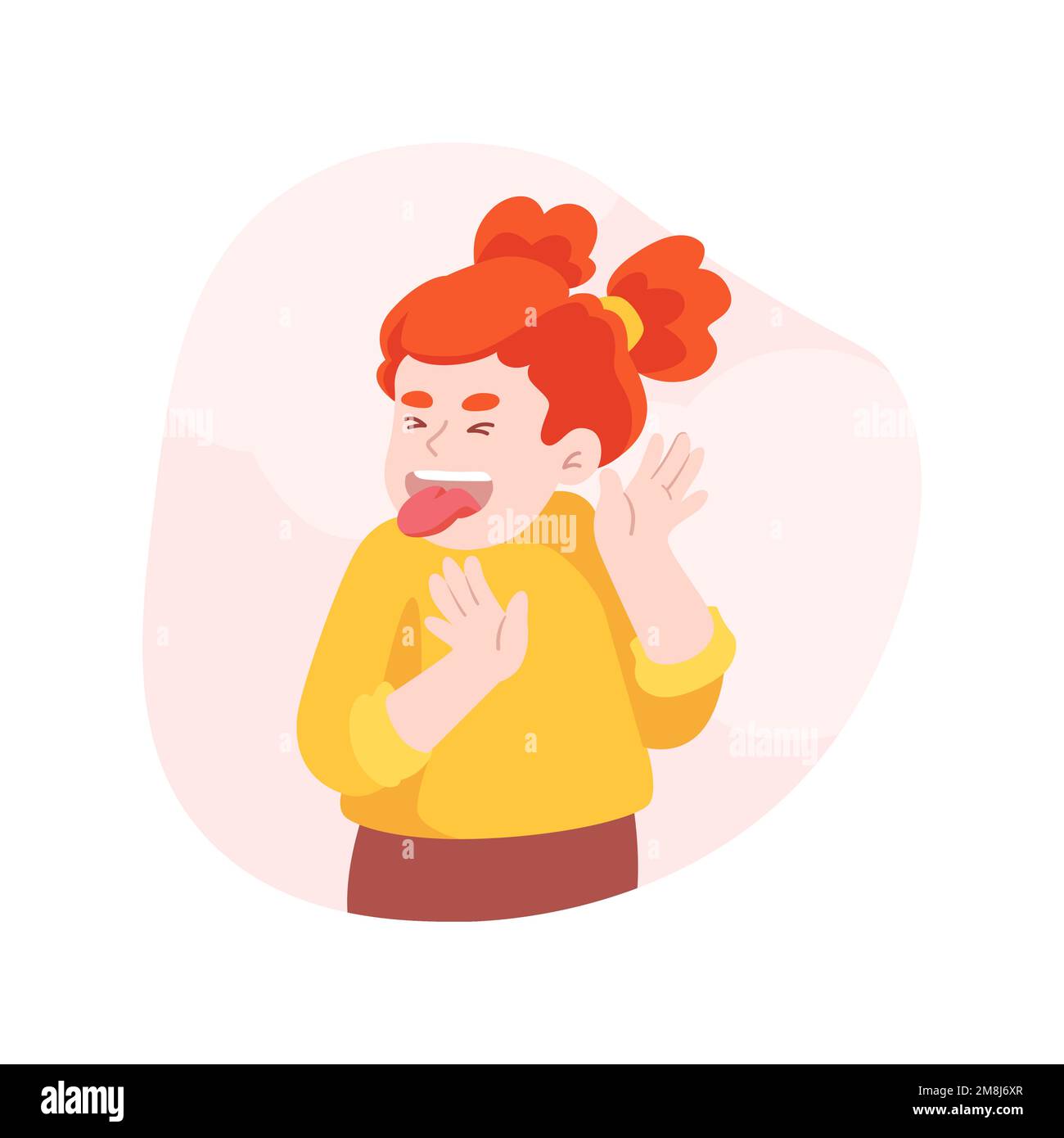 Disgusted Expression Cartoon