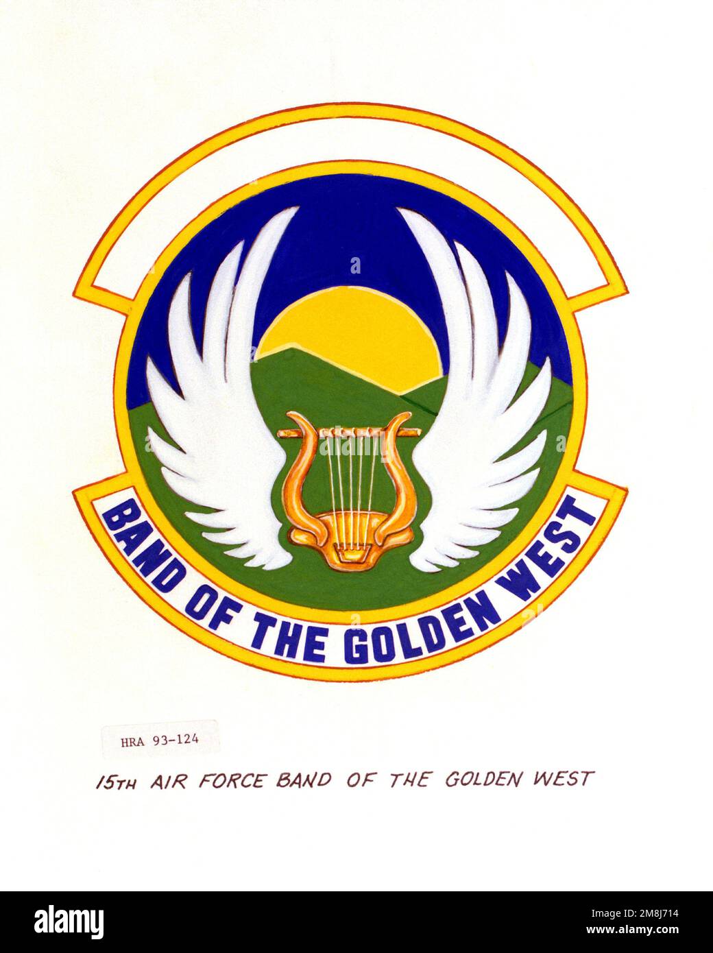Approved Insignia of the 15th Air Force Band of the Golden West ...