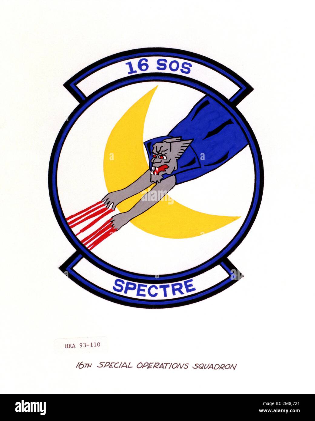Approved Insignia of the 16th Special Operations Squadron. Country ...
