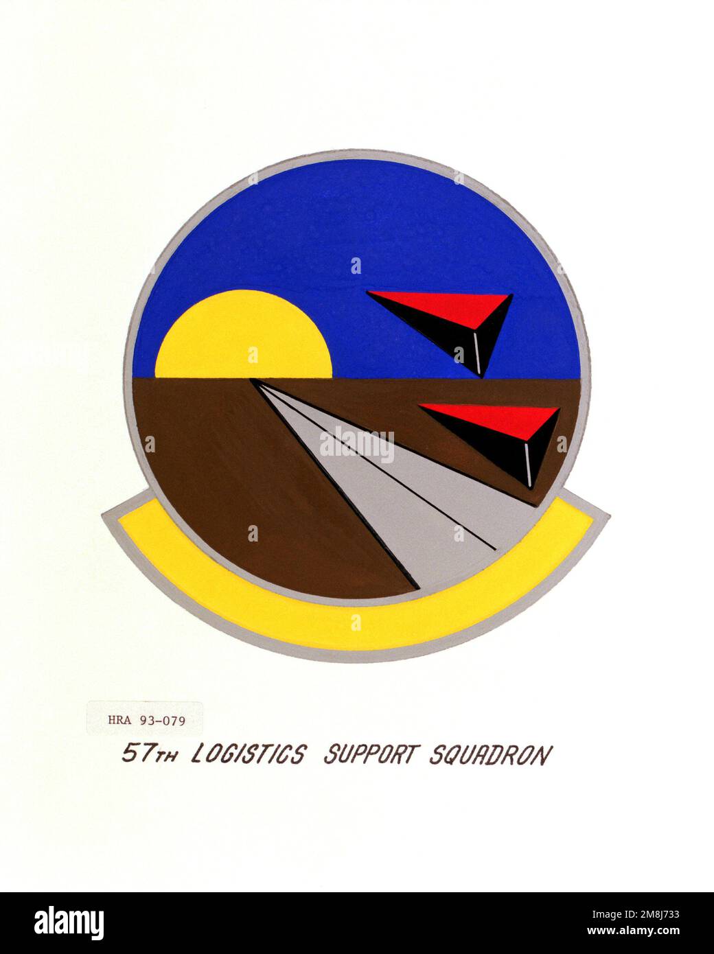 Approved Insignia of the 57th Logistics Support Squadron. Country ...