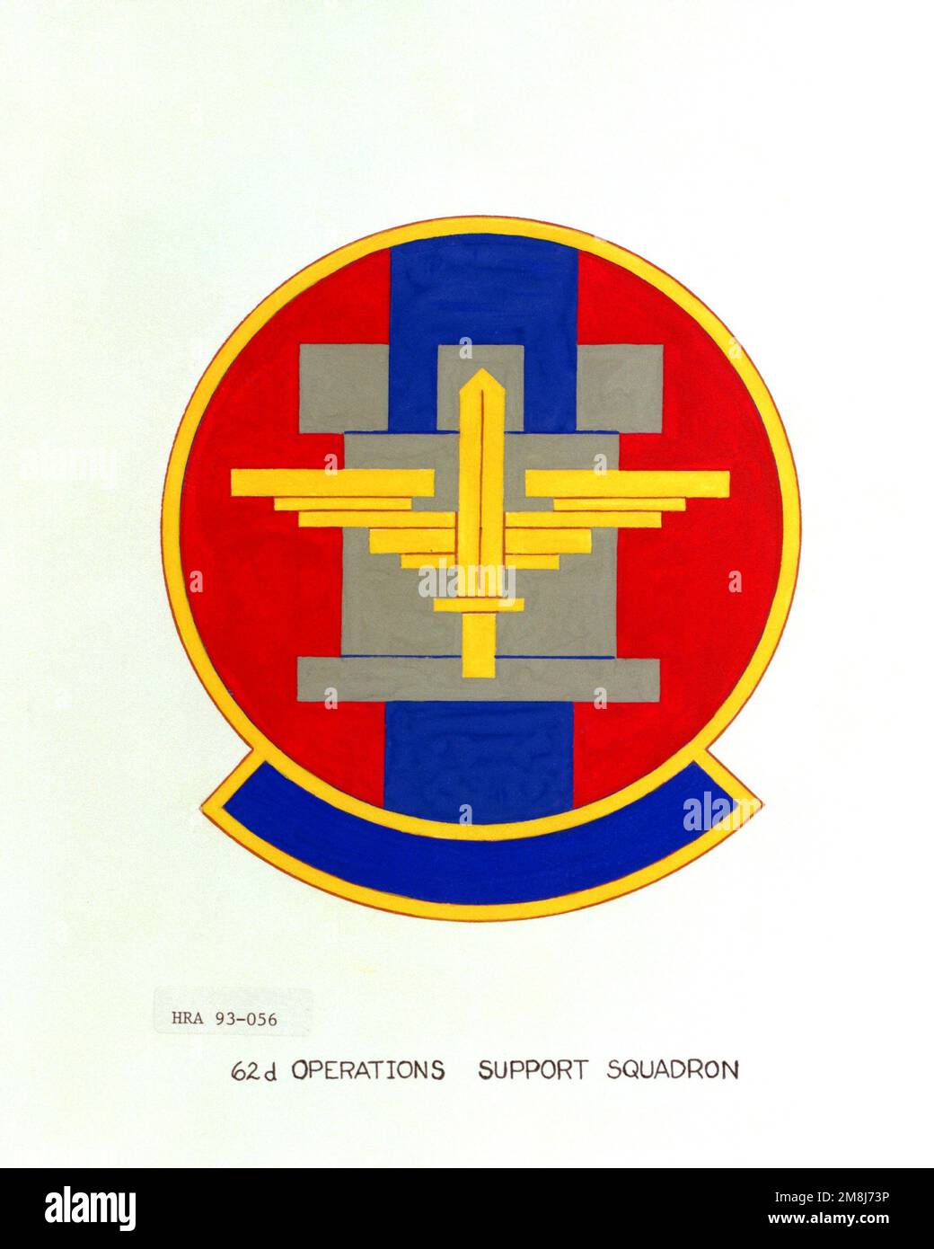 Approved Insignia of the 62nd Operations Support Squadron. Country: Unknown Stock Photo - Alamy