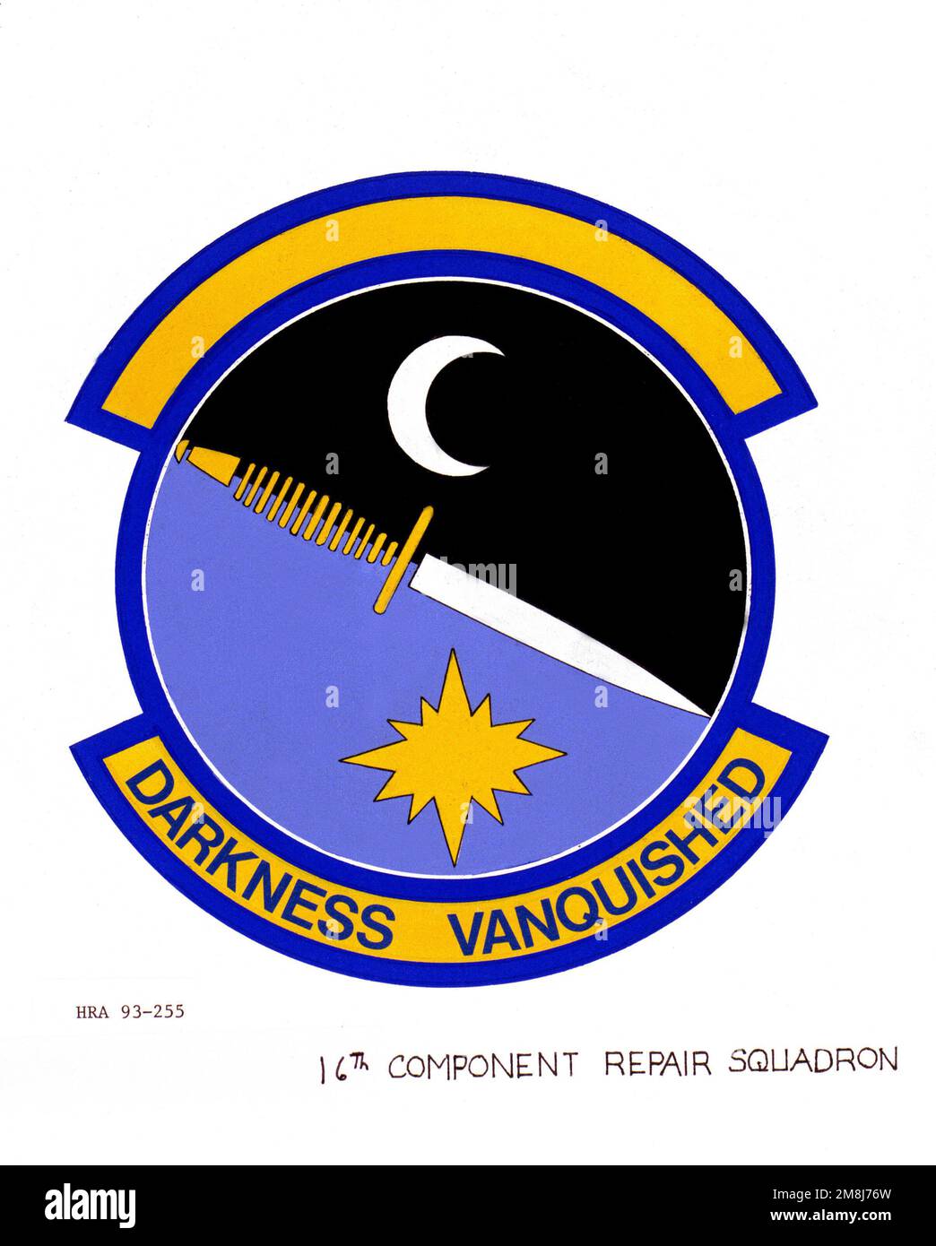 Approved Insignia of the 16th Component Repair Squadron. Country ...
