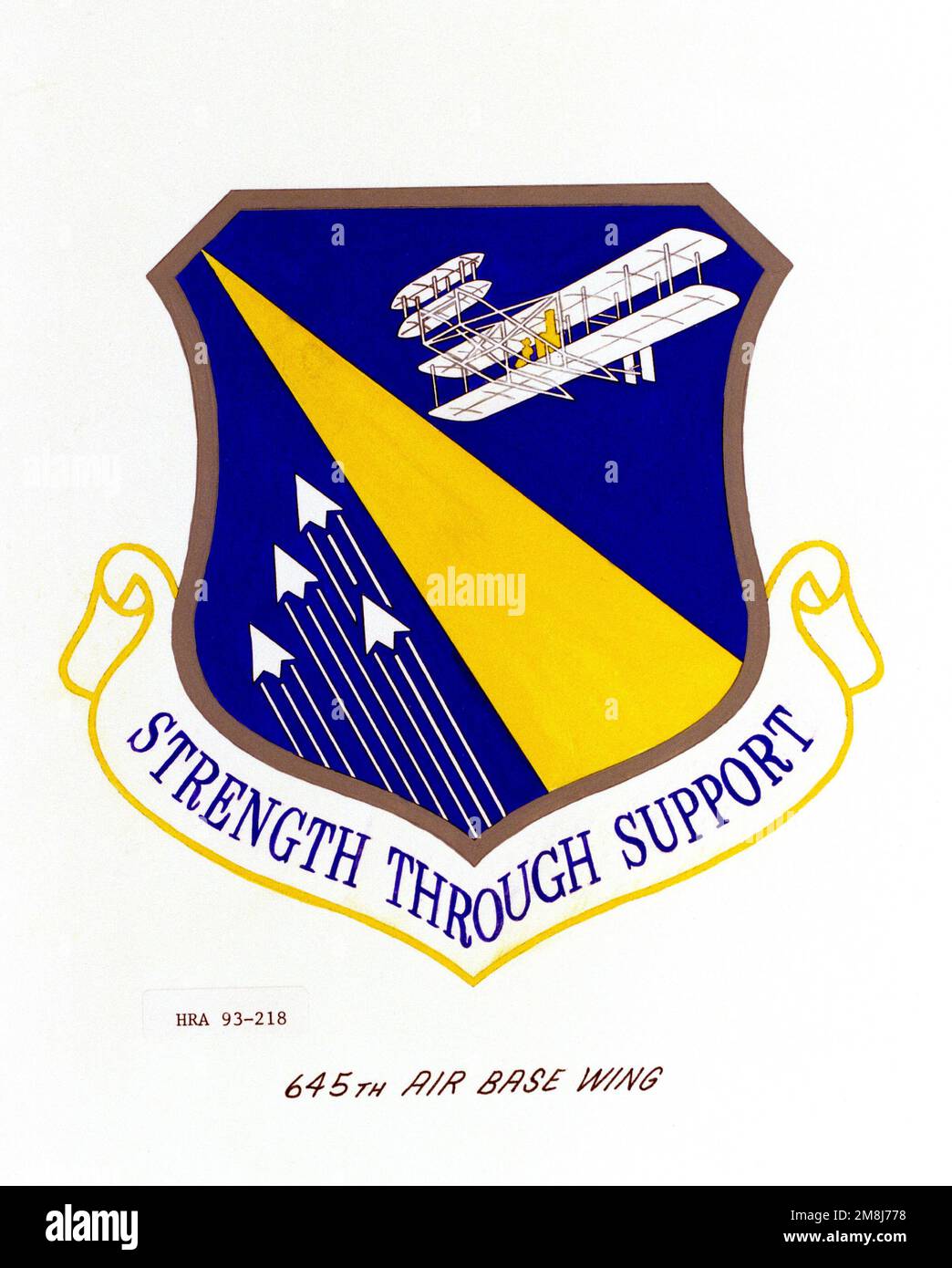 Approved Insignia of the 645th Air Base Wing. Country: Unknown Stock ...