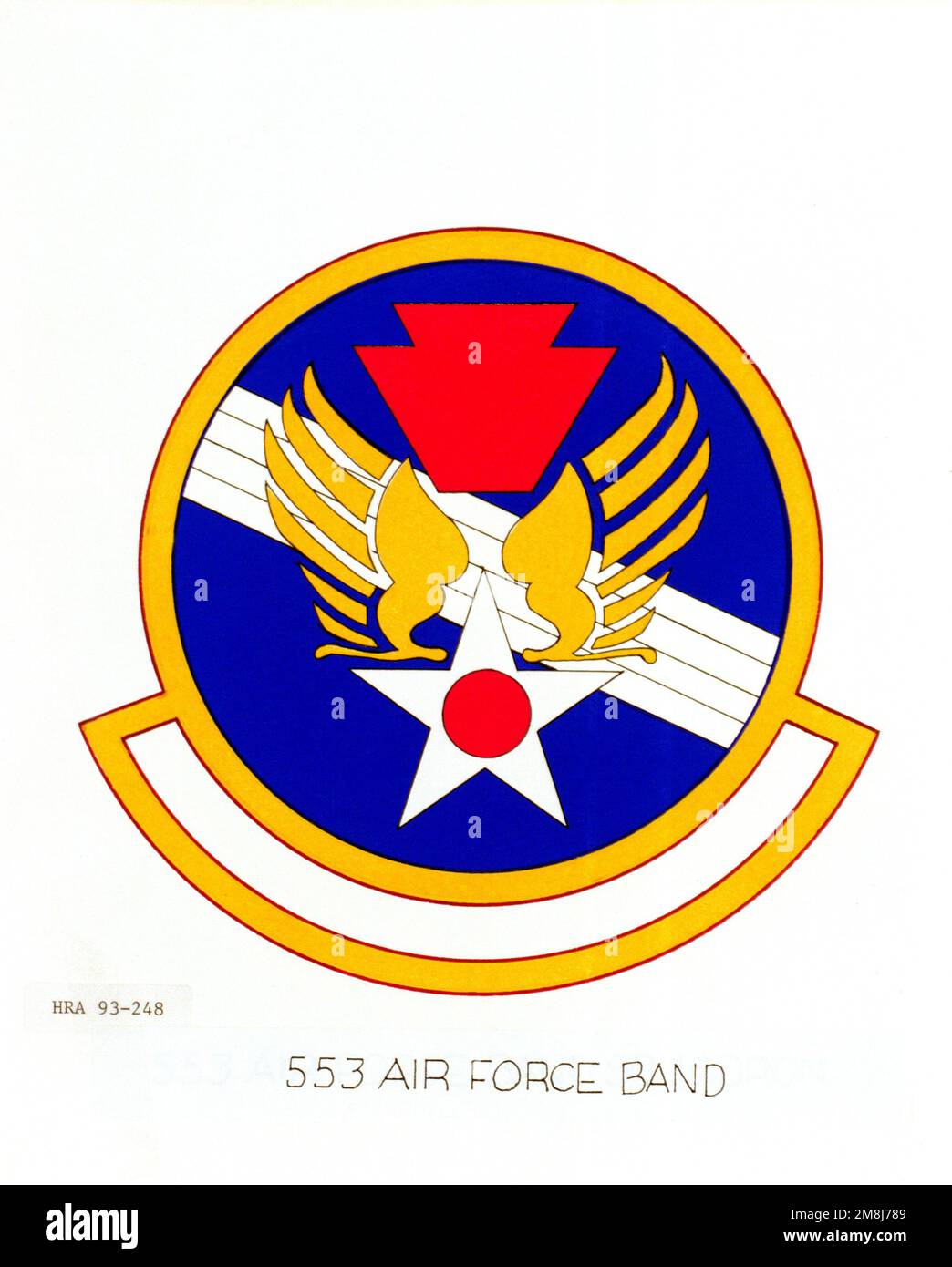 Approved Insignia of the 553rd Air Force Band. Country: Unknown Stock ...
