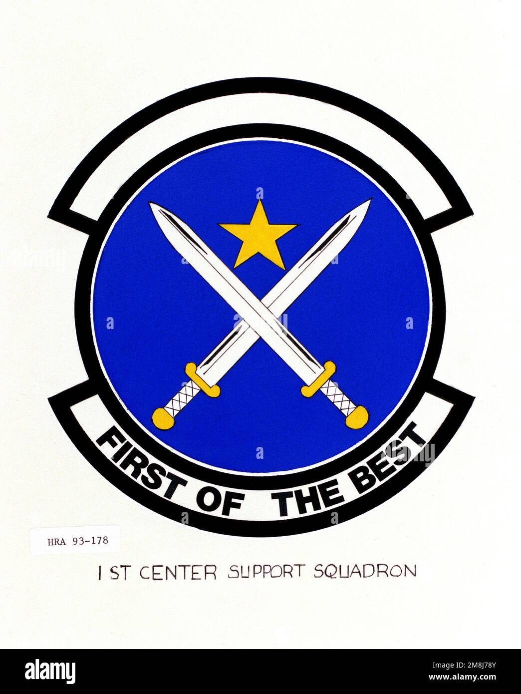 Approved Insignia of the 1ST Center Support Squadron. Country: Unknown ...