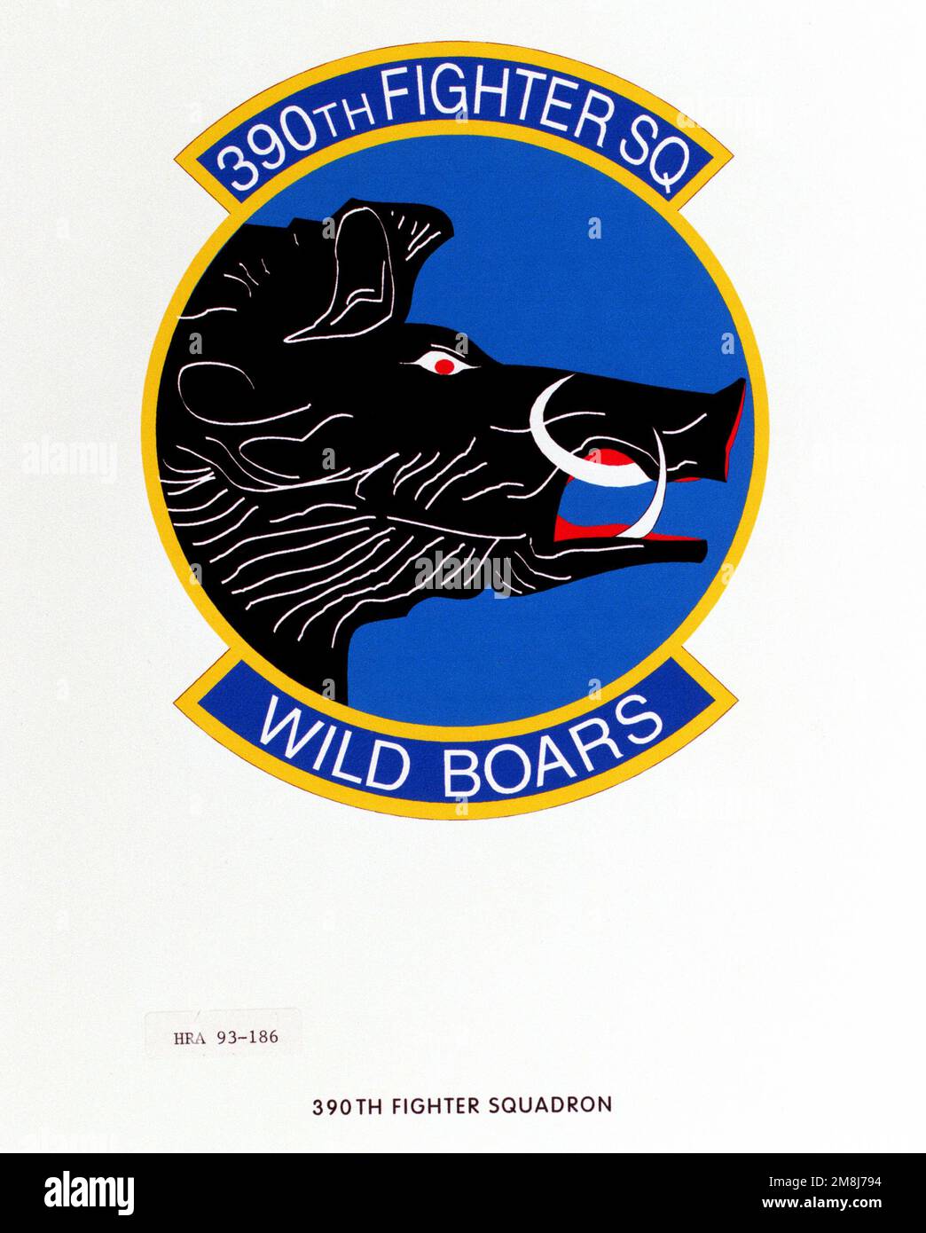Approved Insignia of the 390th Fighter Squadron. Country: Unknown Stock ...
