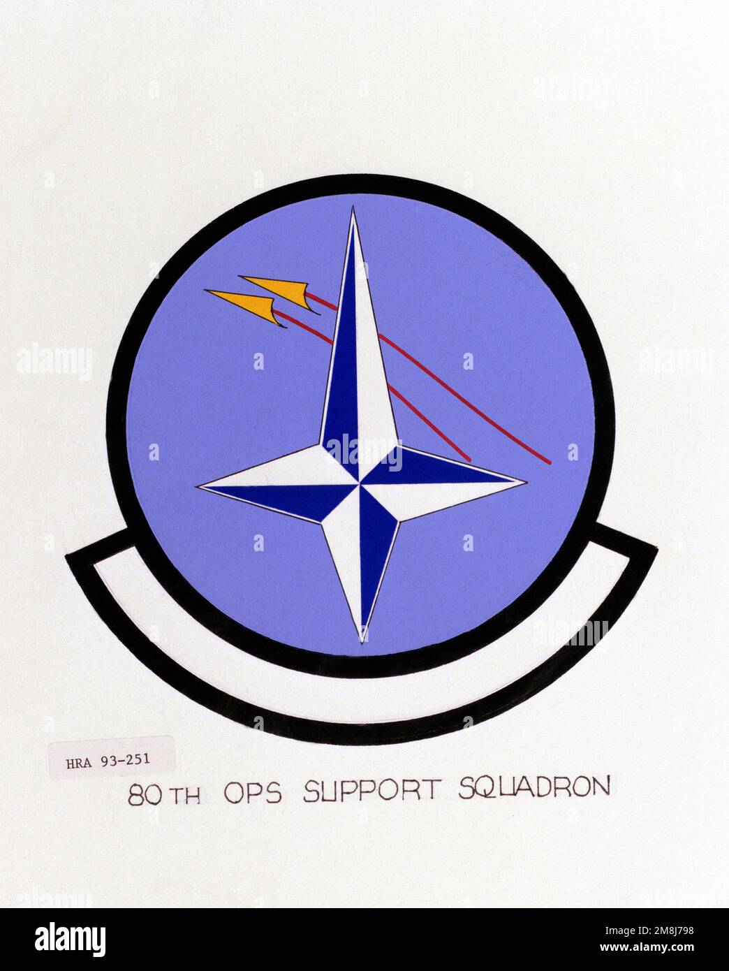 Approved Insignia of the 80th Operations Support Squadron. Country ...