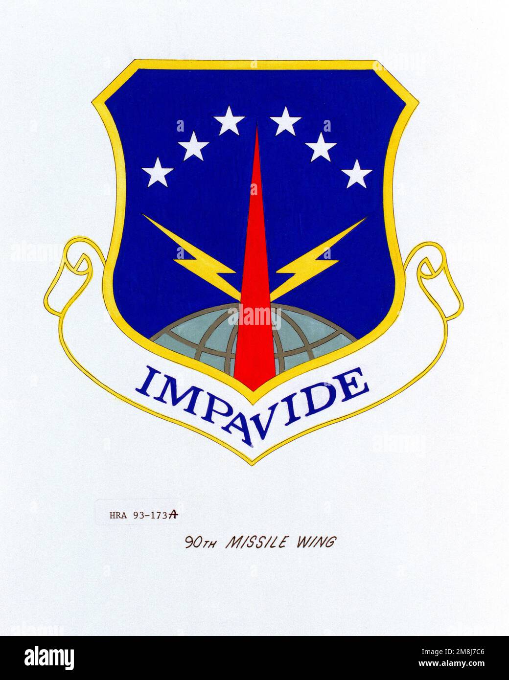 Approved Insignia of the 90th Missile Wing. Country: Unknown Stock ...