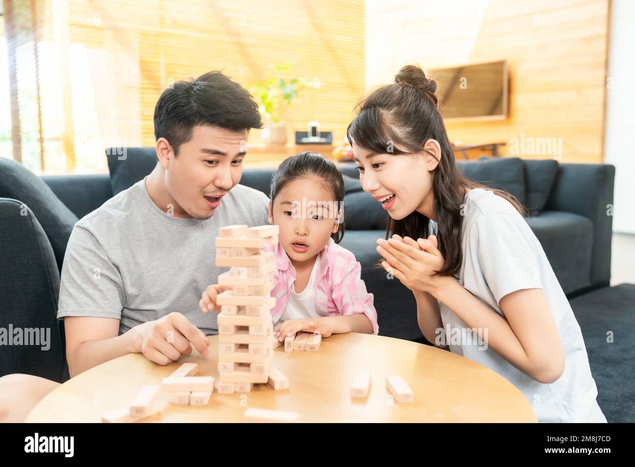The happy family Stock Photo - Alamy