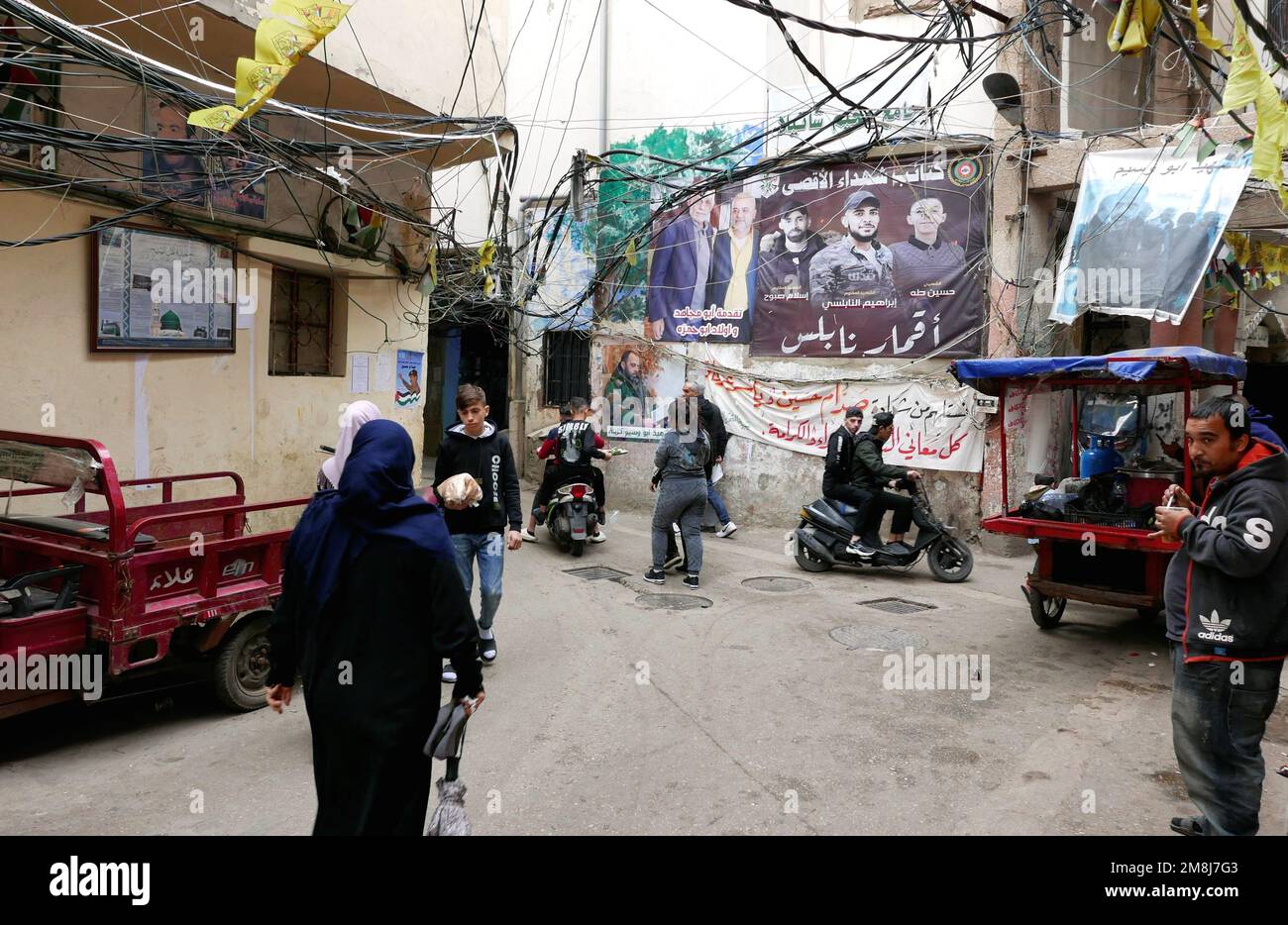 Shatila palestinian camp beirut lebanon unrwa nakba hi-res stock ...