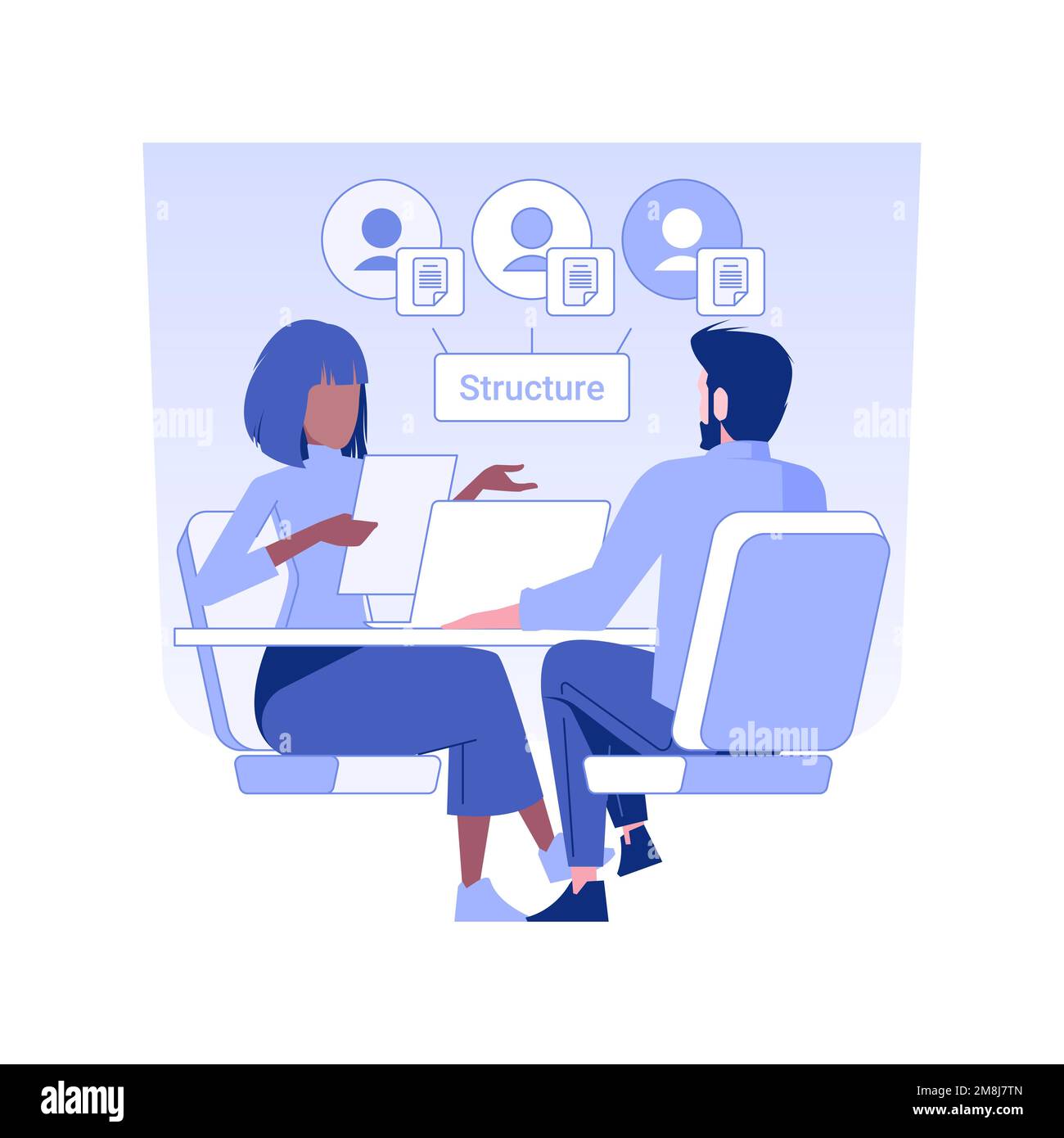 Legal advice isolated concept vector illustration. Business owner ...