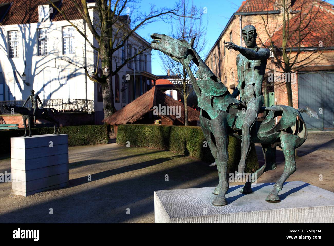 The Four Horseman of the Apocalypse statues, Hof Arents (Square ...