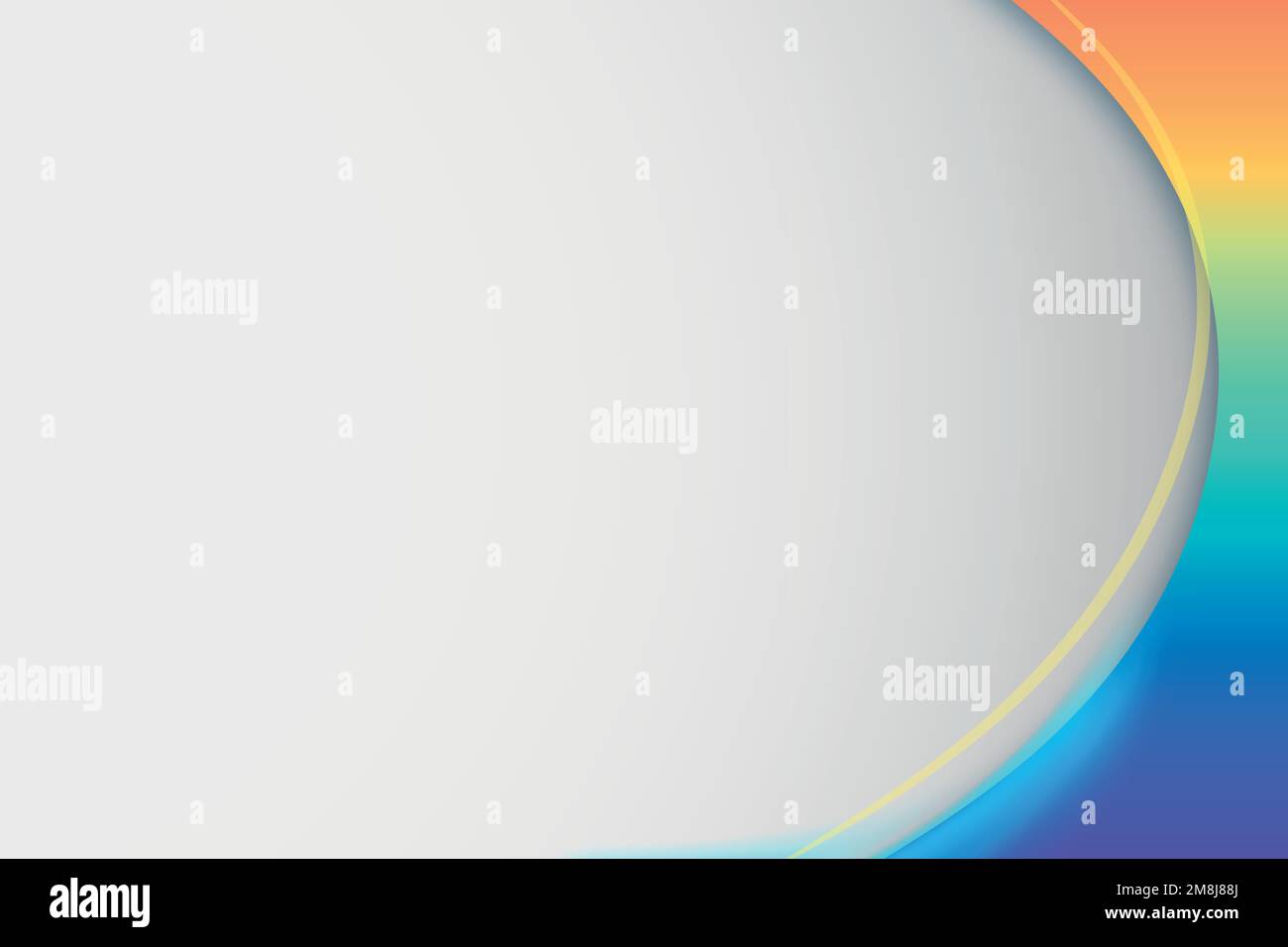 Rainbow gradient curve frame template vector Stock Vector Image & Art ...