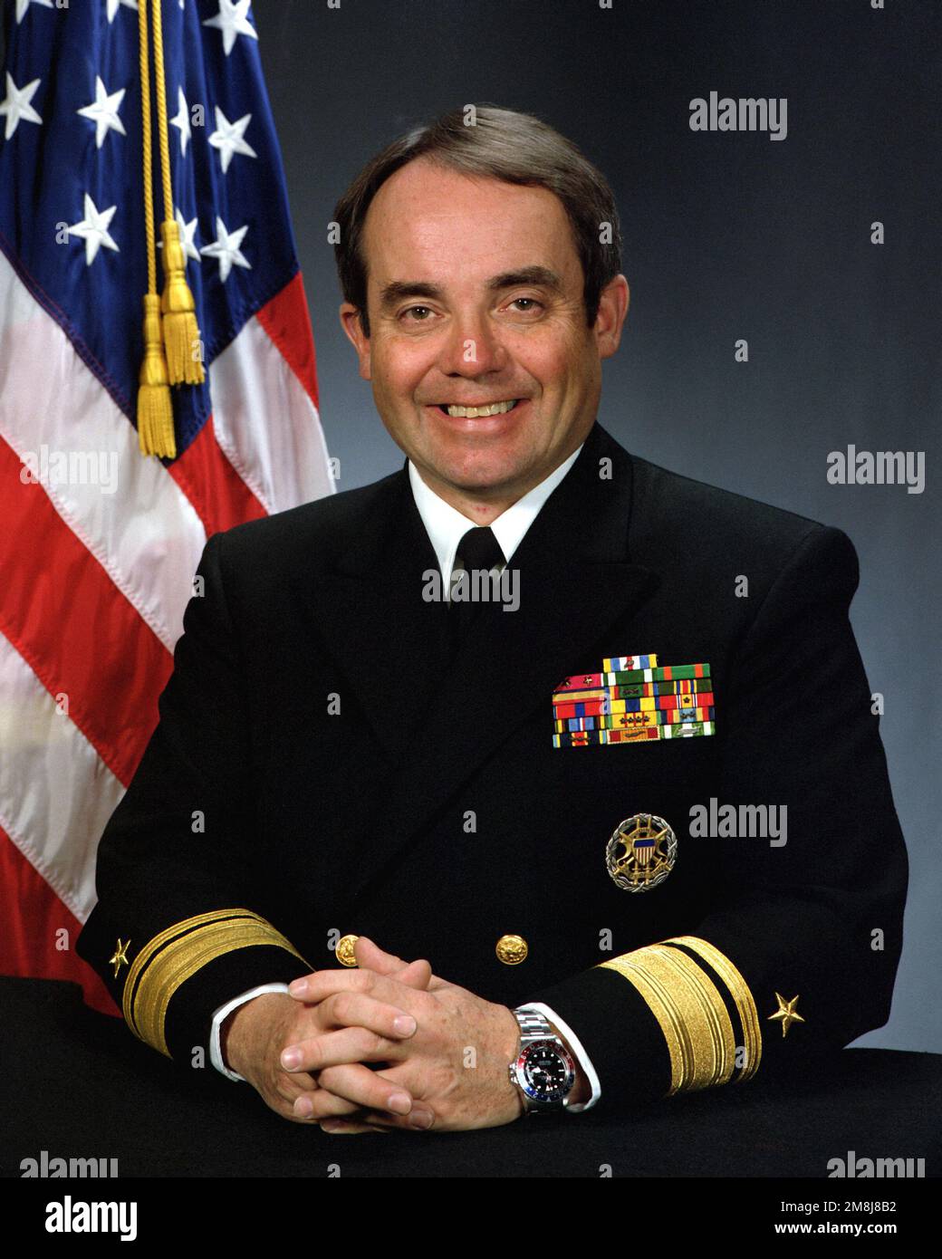 Rear Adm. Michael W. Cramer, USN (uncovered). Country: Unknown Stock Photo - Alamy