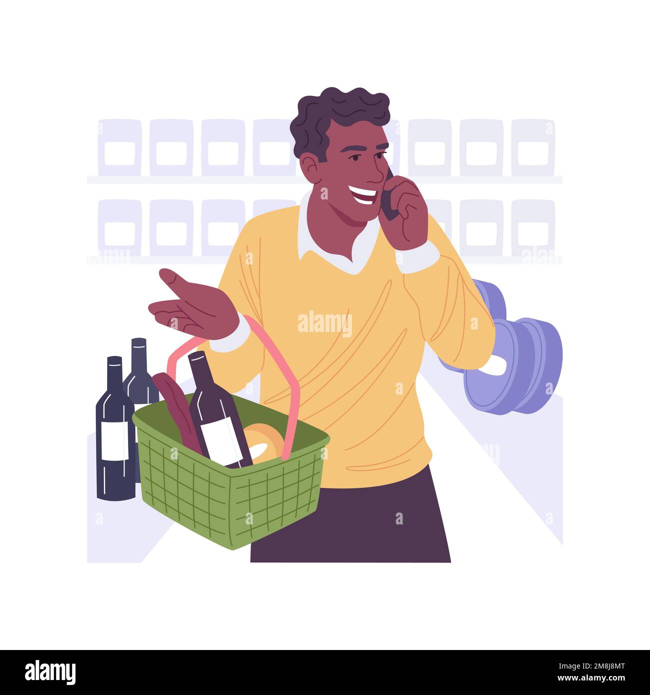 Very busy store Stock Vector Images - Alamy