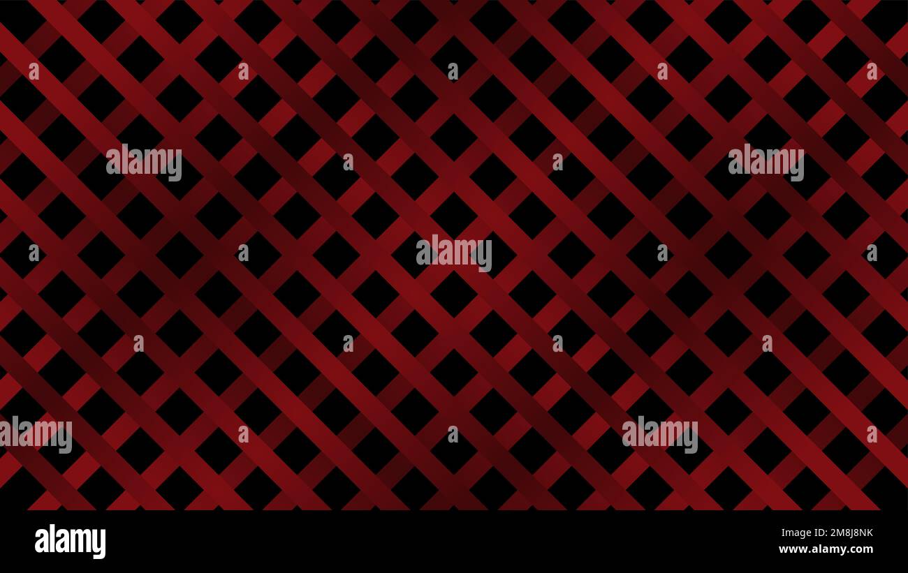 A modern futuristic red net illustration isolated on a black background ...
