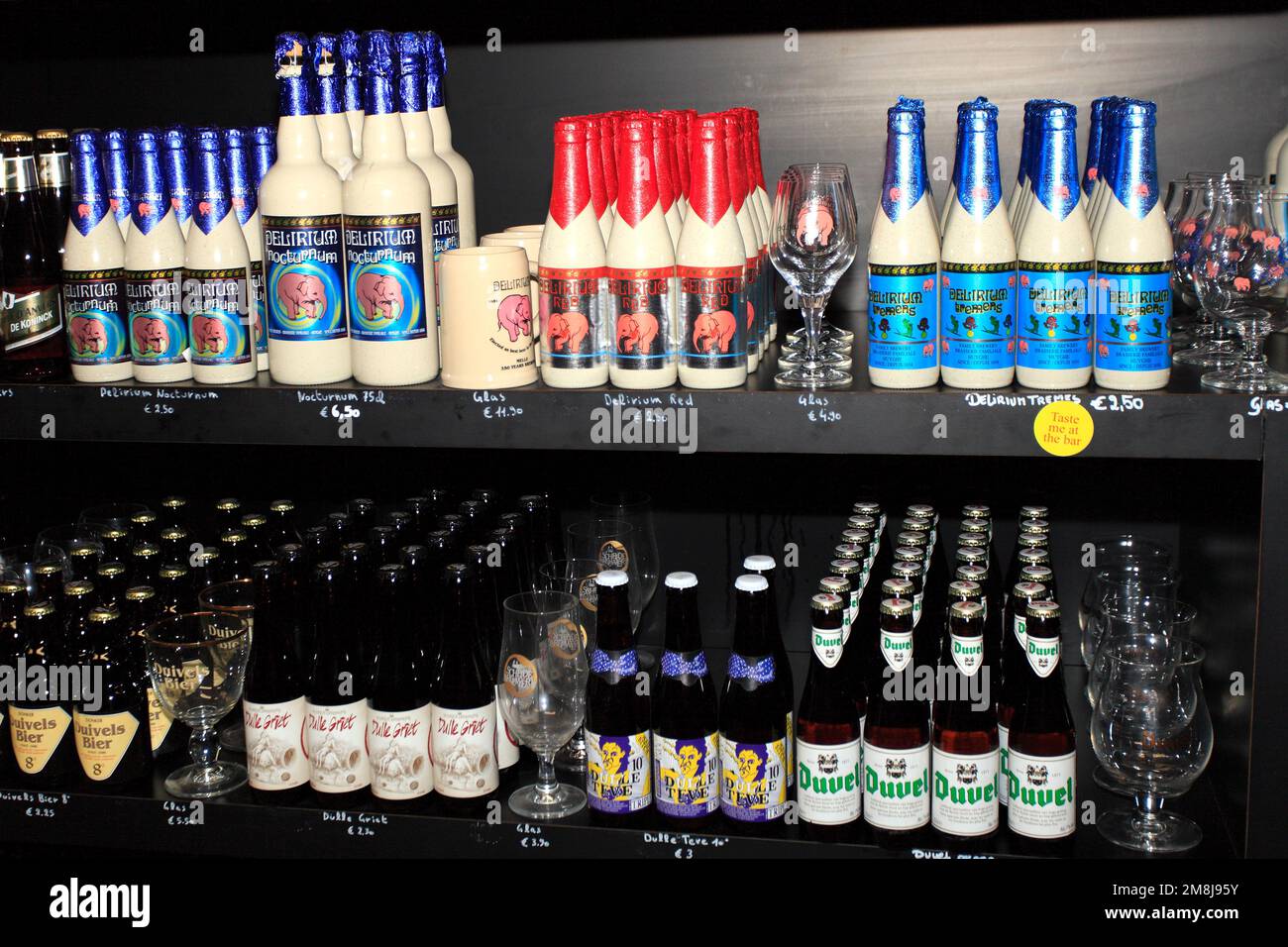 Brugge beer wall hi-res stock photography and images - Alamy