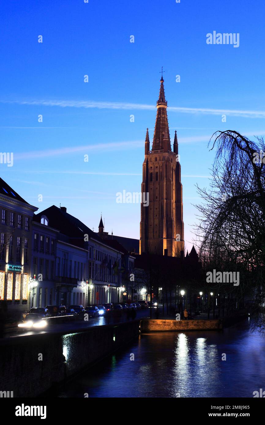 Church of Our Lady, Bruges City, West Flanders in the Flemish Region of ...