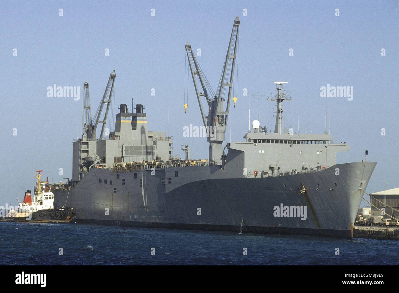 The Military Sealift Command cargo ship USNS DENEBOLA (T-AK-289) is ...