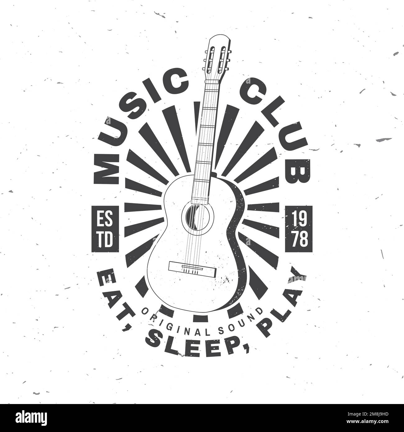 Music club logo, badge, label. Retro poster, banner with classical ...