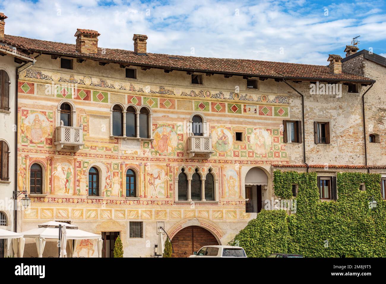 Ancient Spilimbergo castle in Gothic-Renaissance style, medieval ...