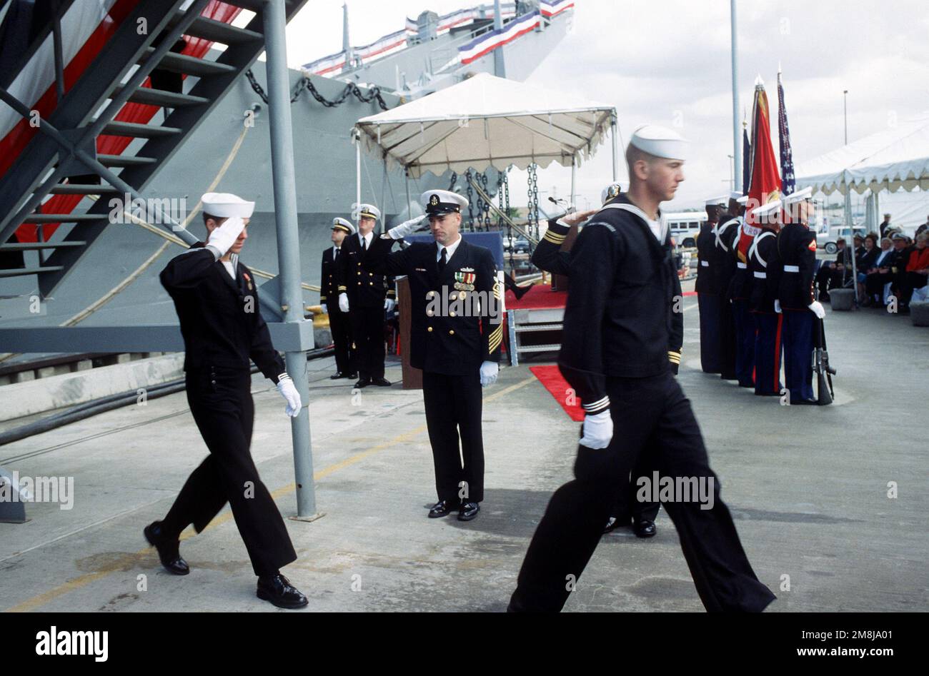 LT. CMDR. Mark G. Fisher, last commanding officer of the tank landing ...