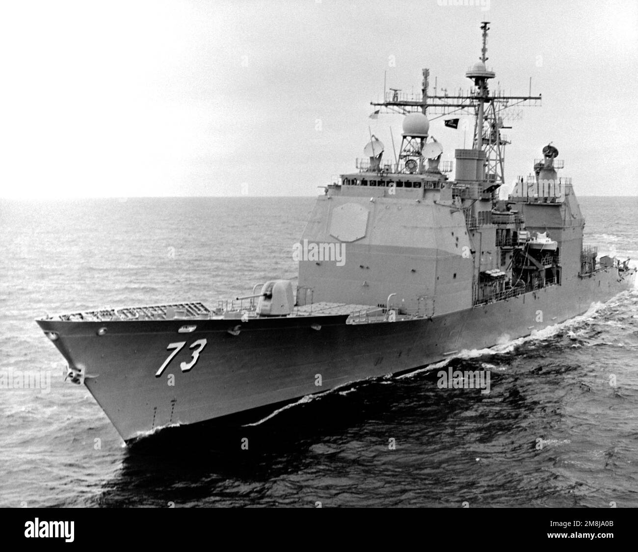 The guided missile cruiser uss port royal cg 73 Black and White Stock ...