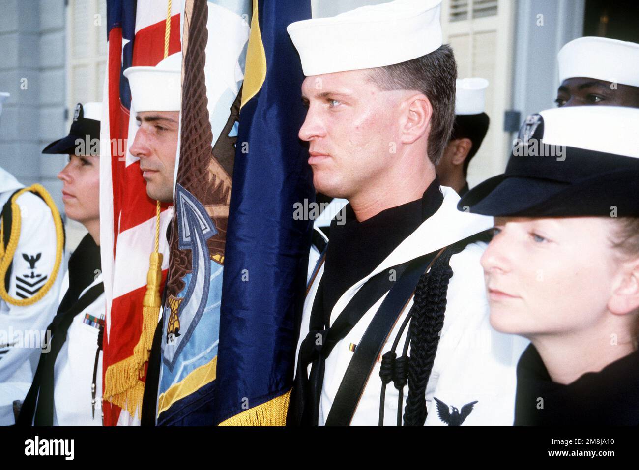Members of the Naval Air Station Key West Color Guard, Legalman Second ...