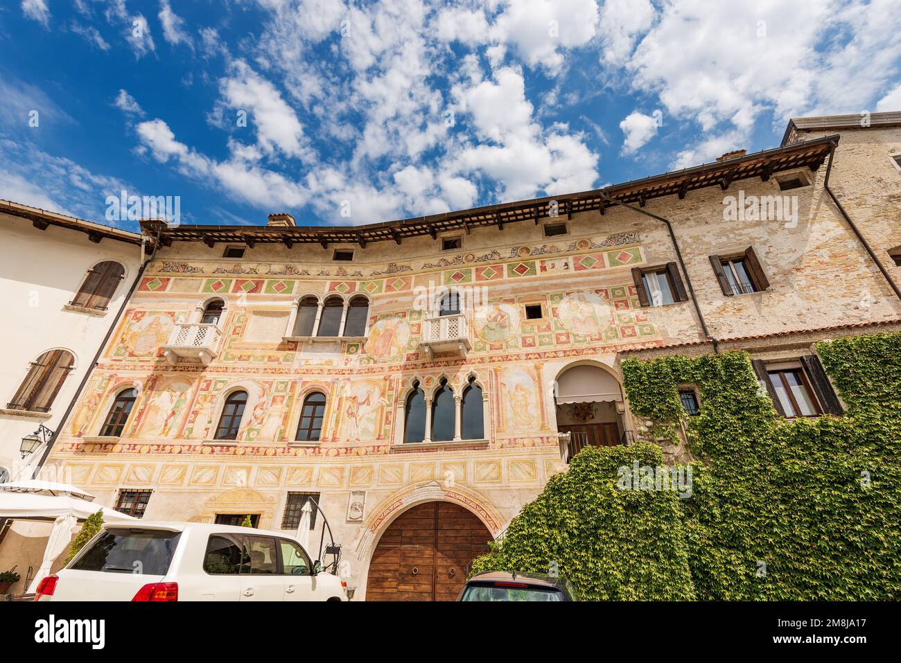 Ancient Spilimbergo castle in Gothic-Renaissance style, medieval ...