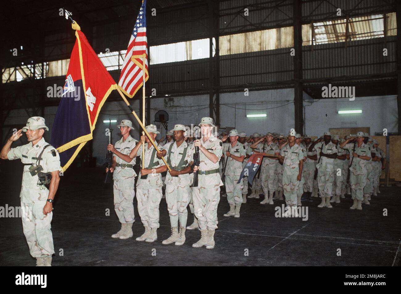 COL. Casper, commander of the Falcon Brigade and Brigade soldiers ...