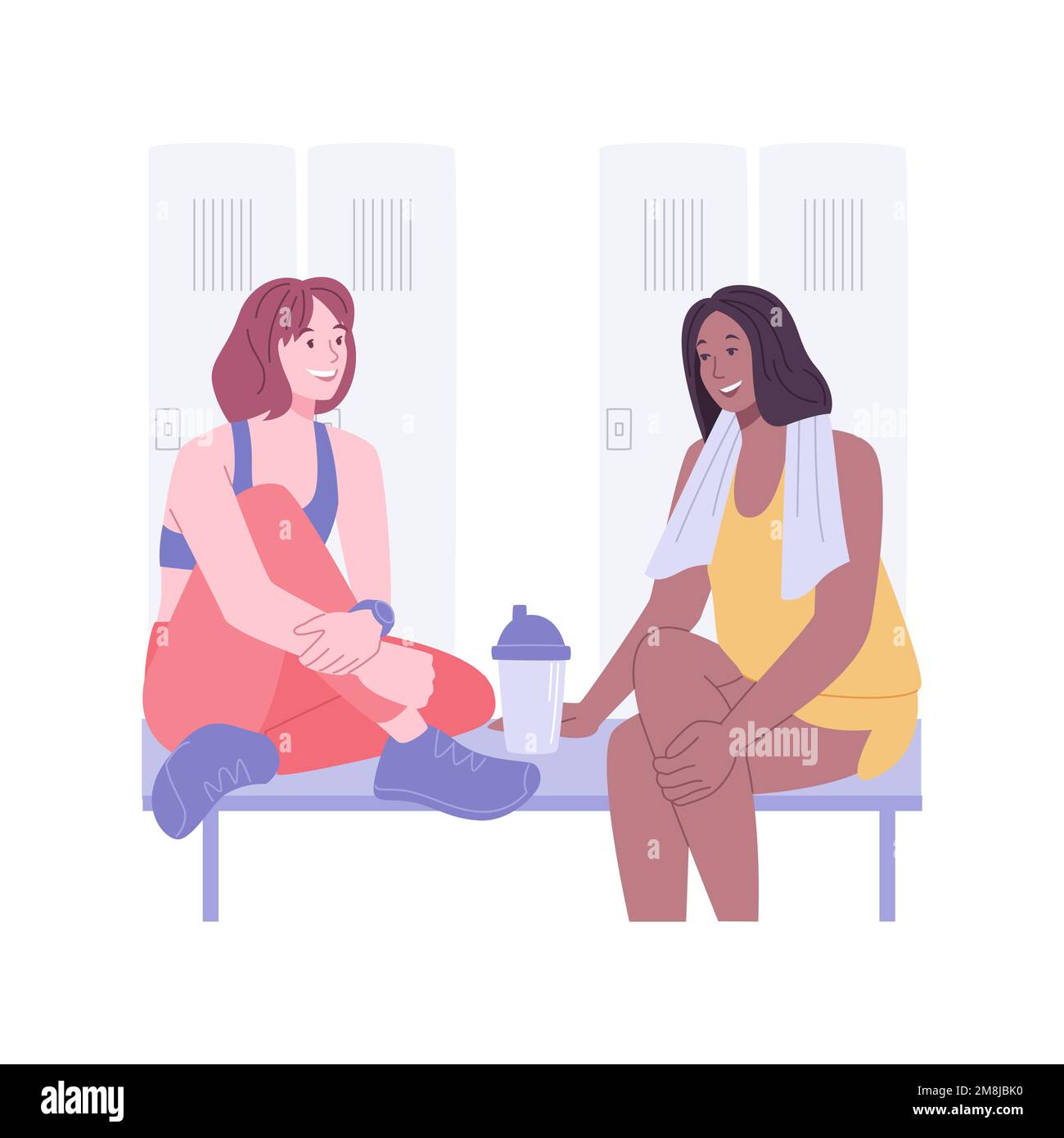 Girls locker room Stock Vector Images - Alamy