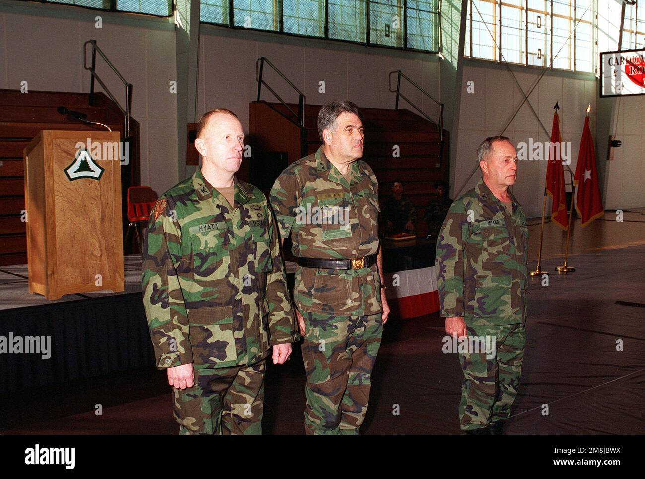 From left, COL. Scott Hyatt, GEN. Max Baratz and COL. Harold Miller ...