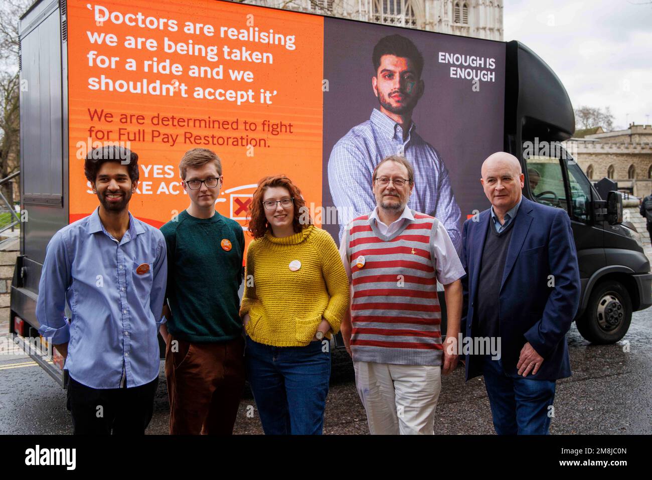 London, UK. 14th Jan, 2023. Speakers (Left to Right), Vivek Trivadi ...