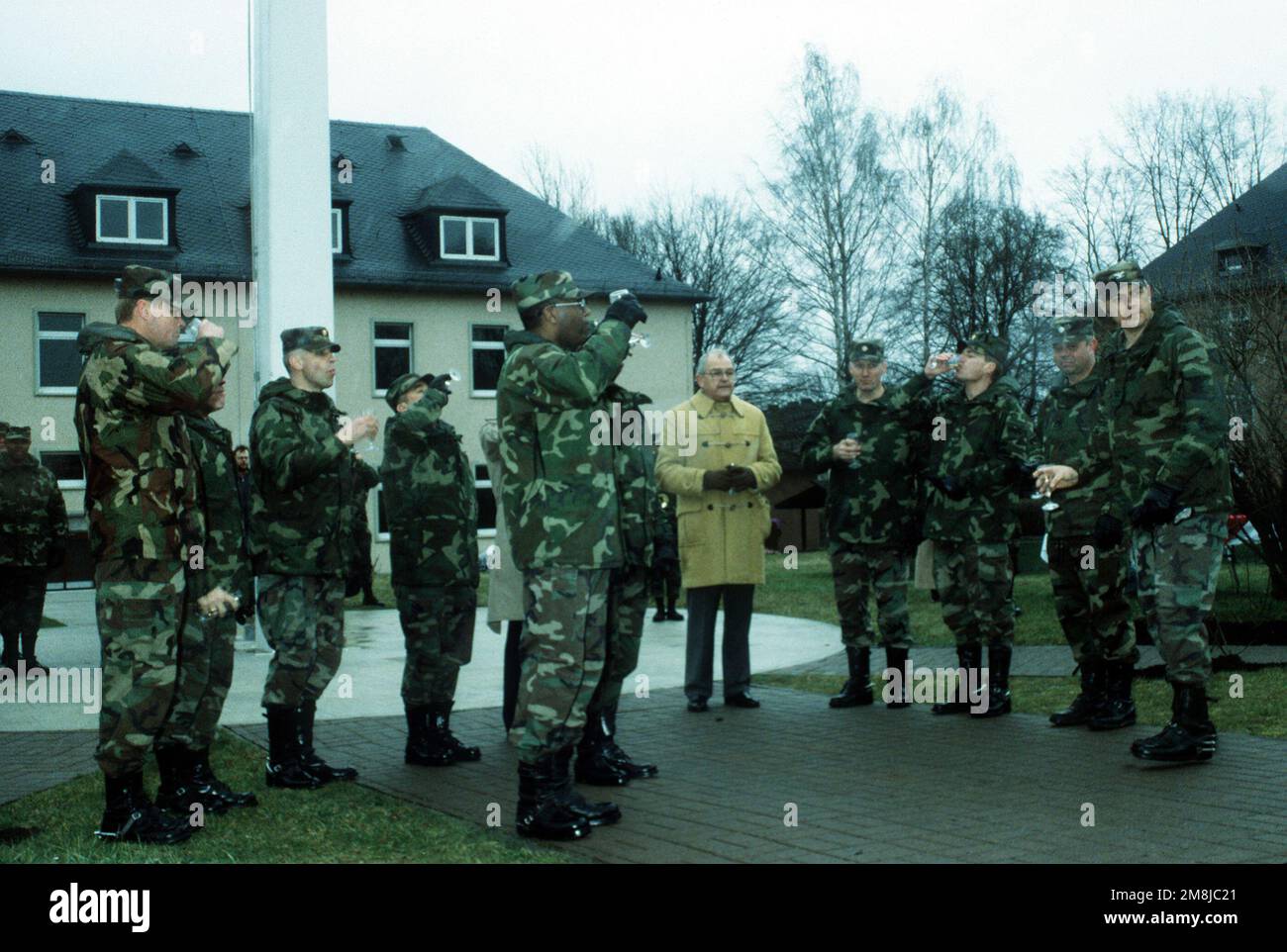 Members of the 11th Armored Cavalry Regiment (ARC) staff, together with ...