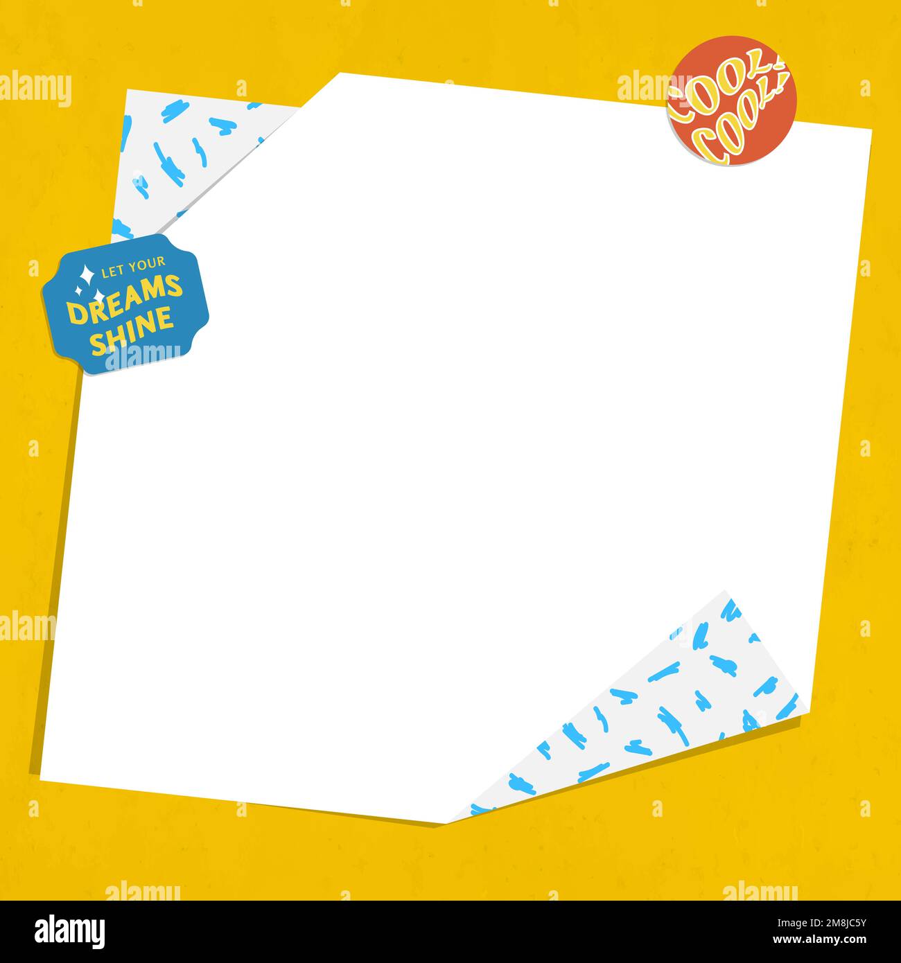 White square paper word Stock Vector Images - Alamy