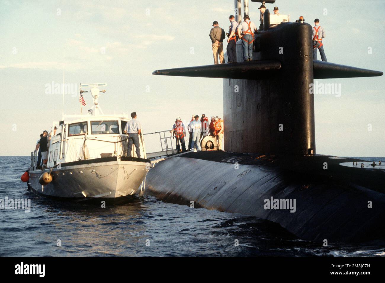 Members of the Key West Navy League and various other VIPs are brought ...