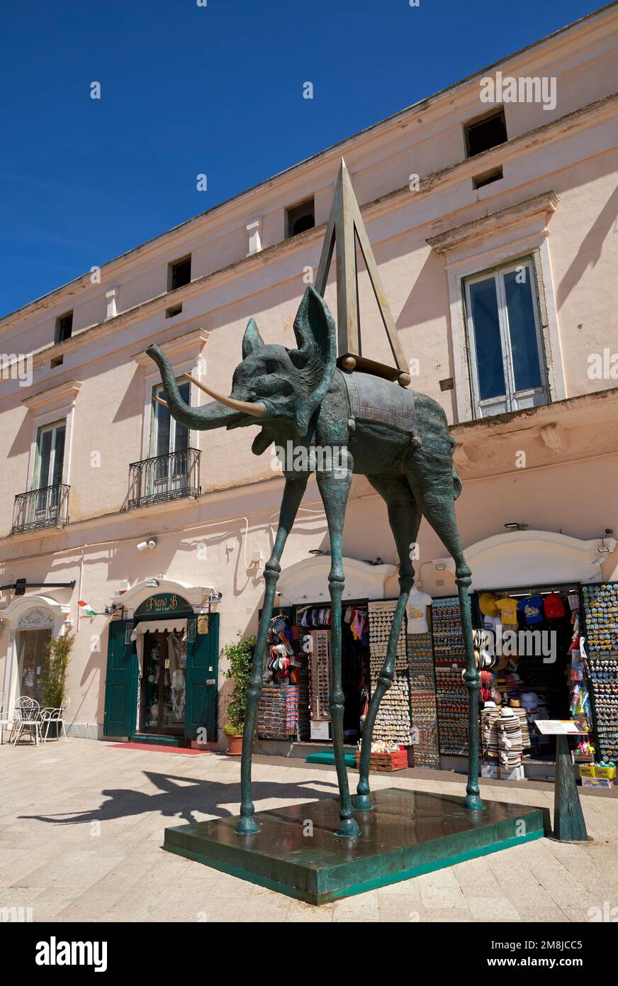 A bronze sculpture of Salvador Dali's "Space Elephant", Matera ...