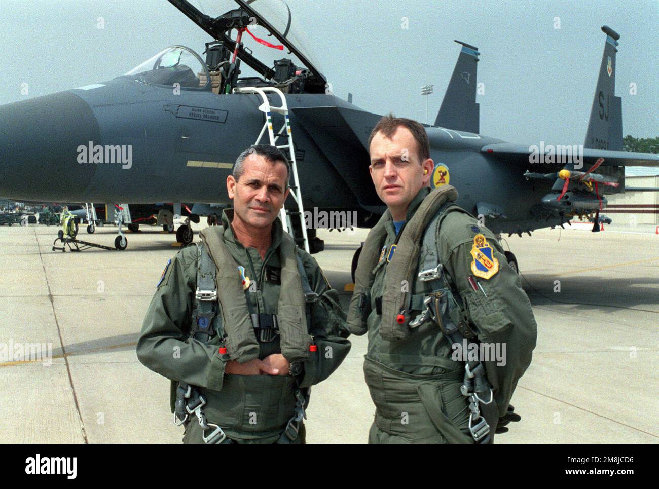 MAJ. GEN. Herzel Bodinger, Israeli Air Force Commander, and LT. COL ...