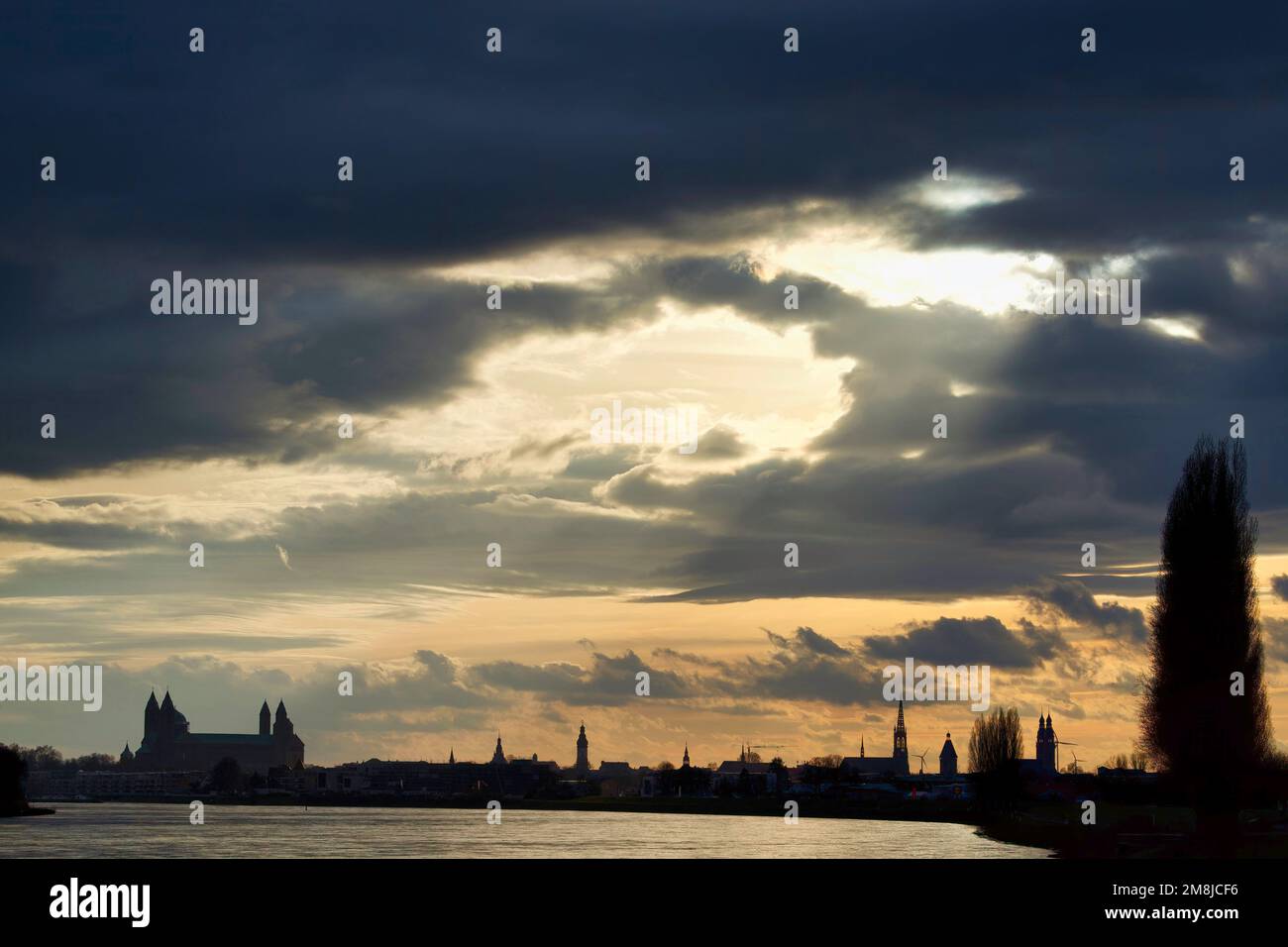 village view at riverside of Danube Stock Photo - Alamy