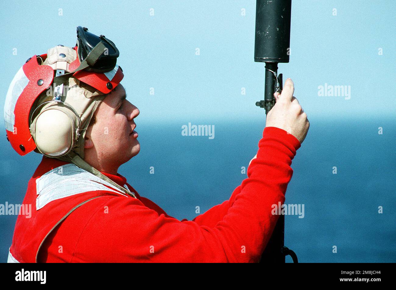 Torpedoman SEAMAN (TMSN) Robert Capps of the nuclear-powered aircraft ...