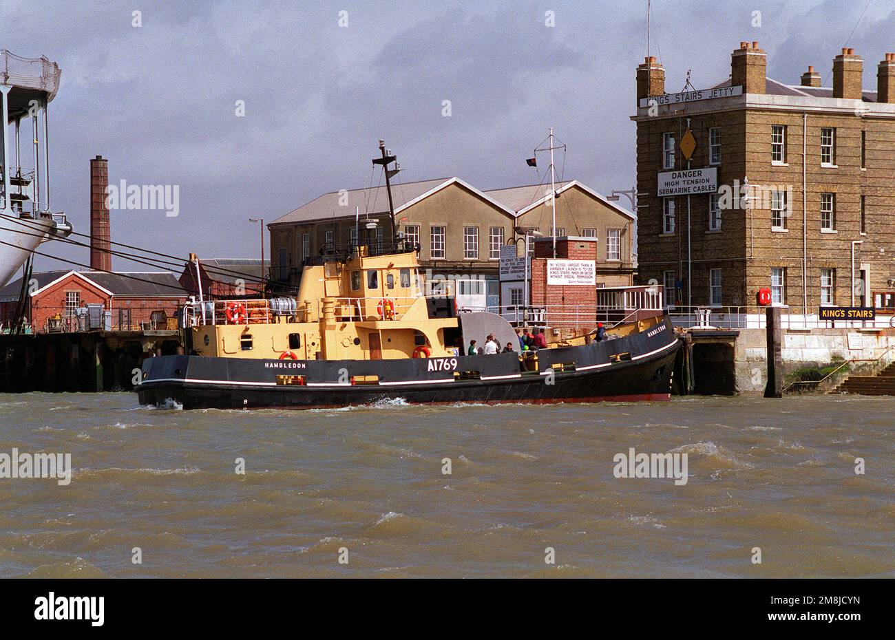 A starboard quarter view of the Royal Maritime Auxiliary Service ...