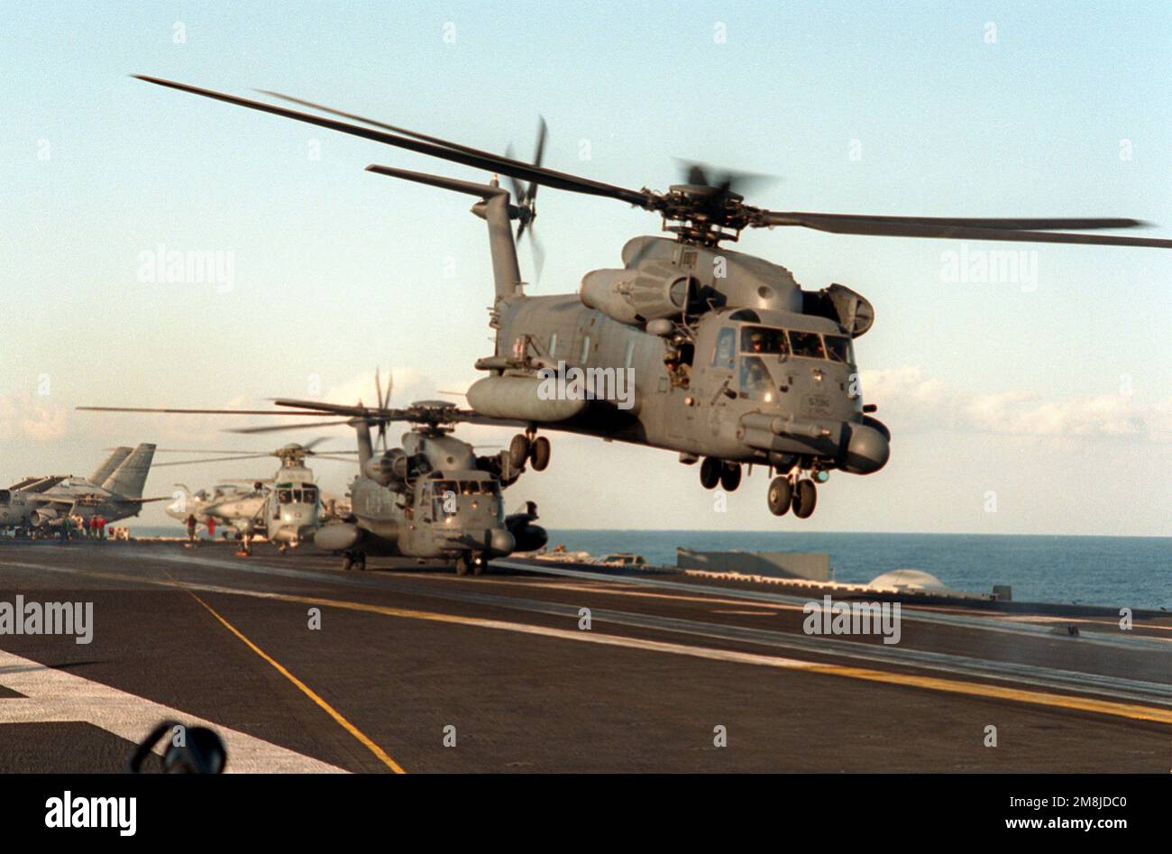 A U.S. Air Force MH-53J combat search and rescue helicopter from the ...