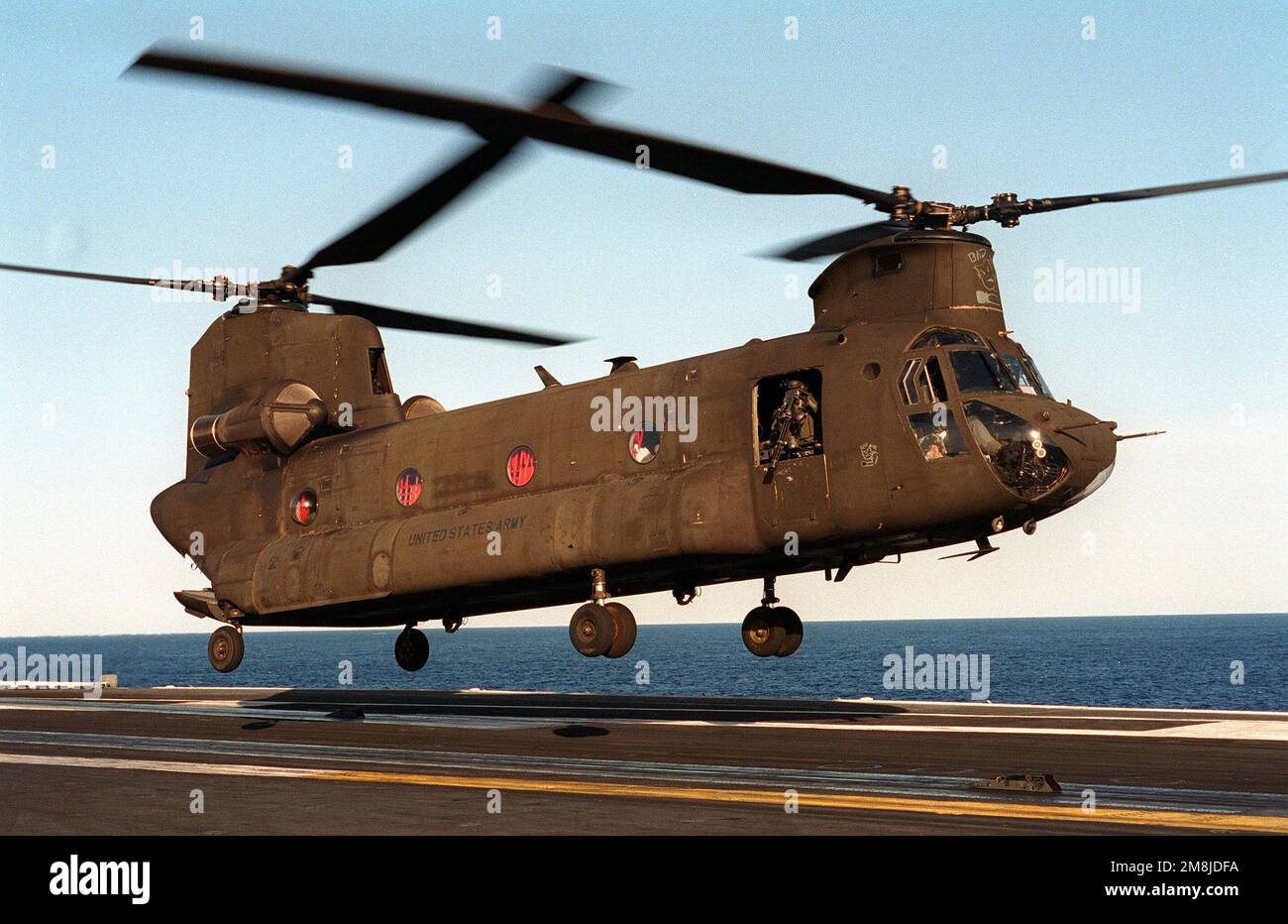 A U.S. Army MH-47D Chinook medium lift helicopter of the 2nd Battalion ...