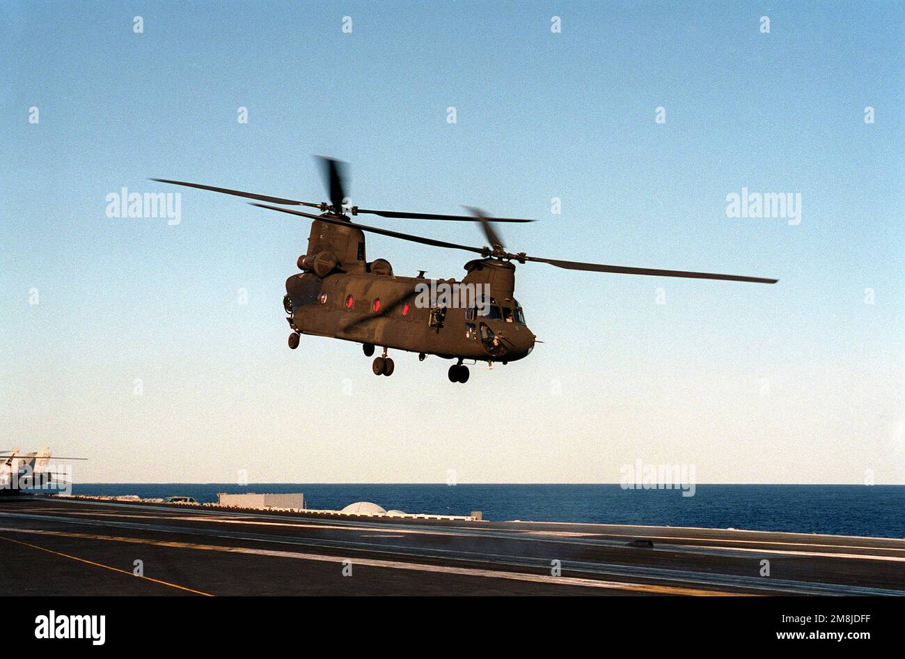 A U.S. Army MH-47D Chinook medium lift helicopter of the 2nd Battalion ...