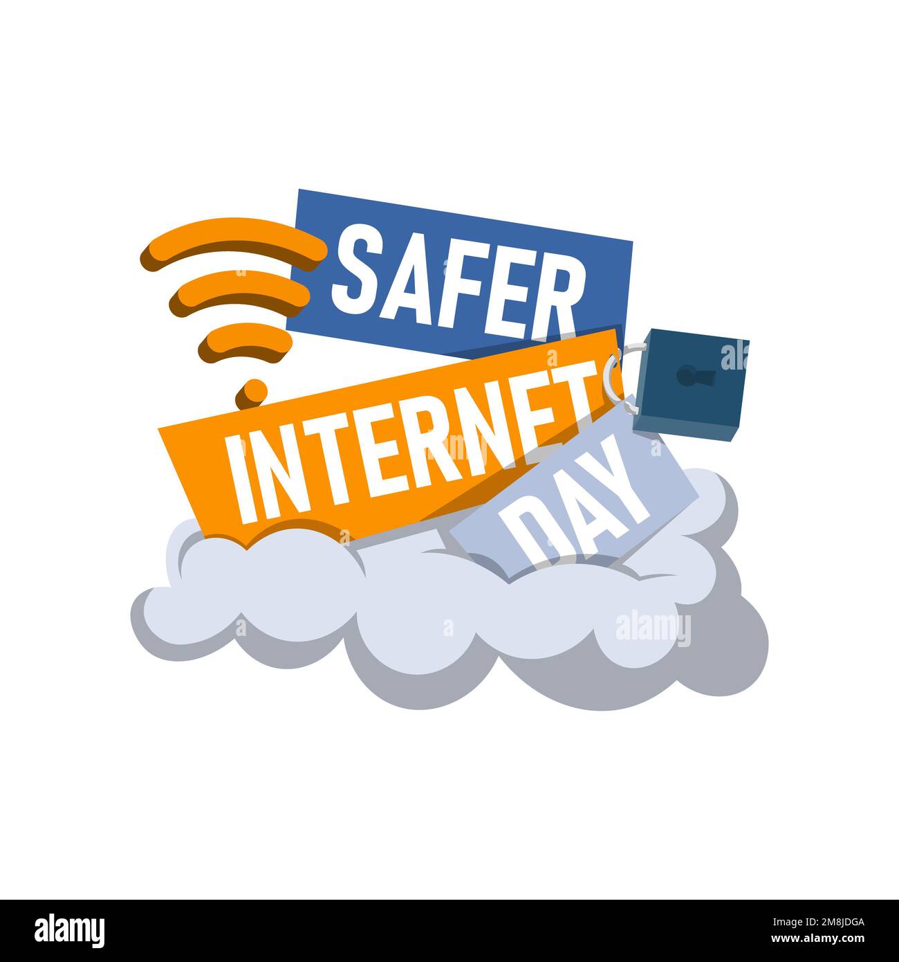 Safer Internet Day background. Vector illustration background Stock ...