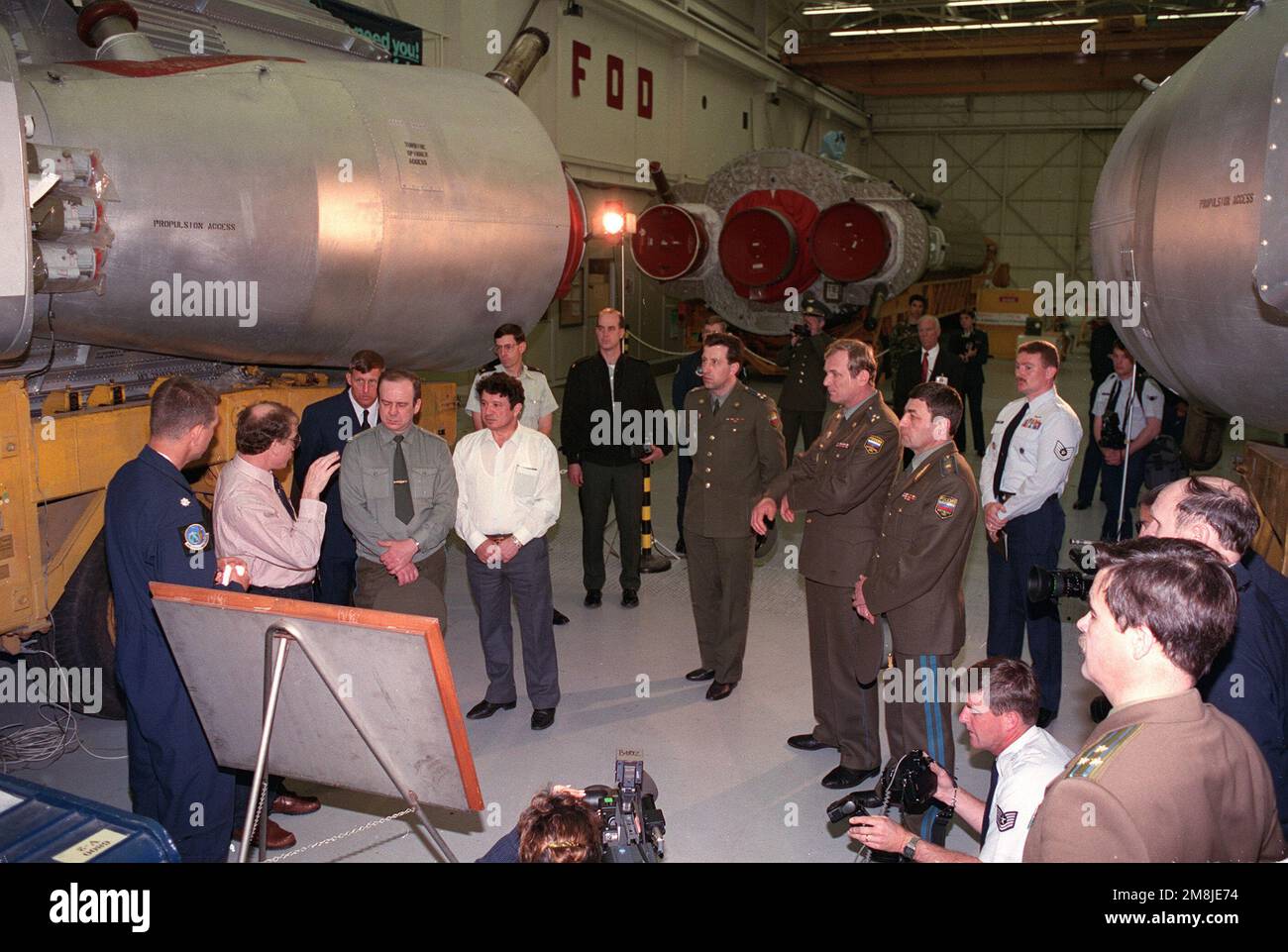 Russian Space Forces arrive at the first stop of a five day tour of U.S ...