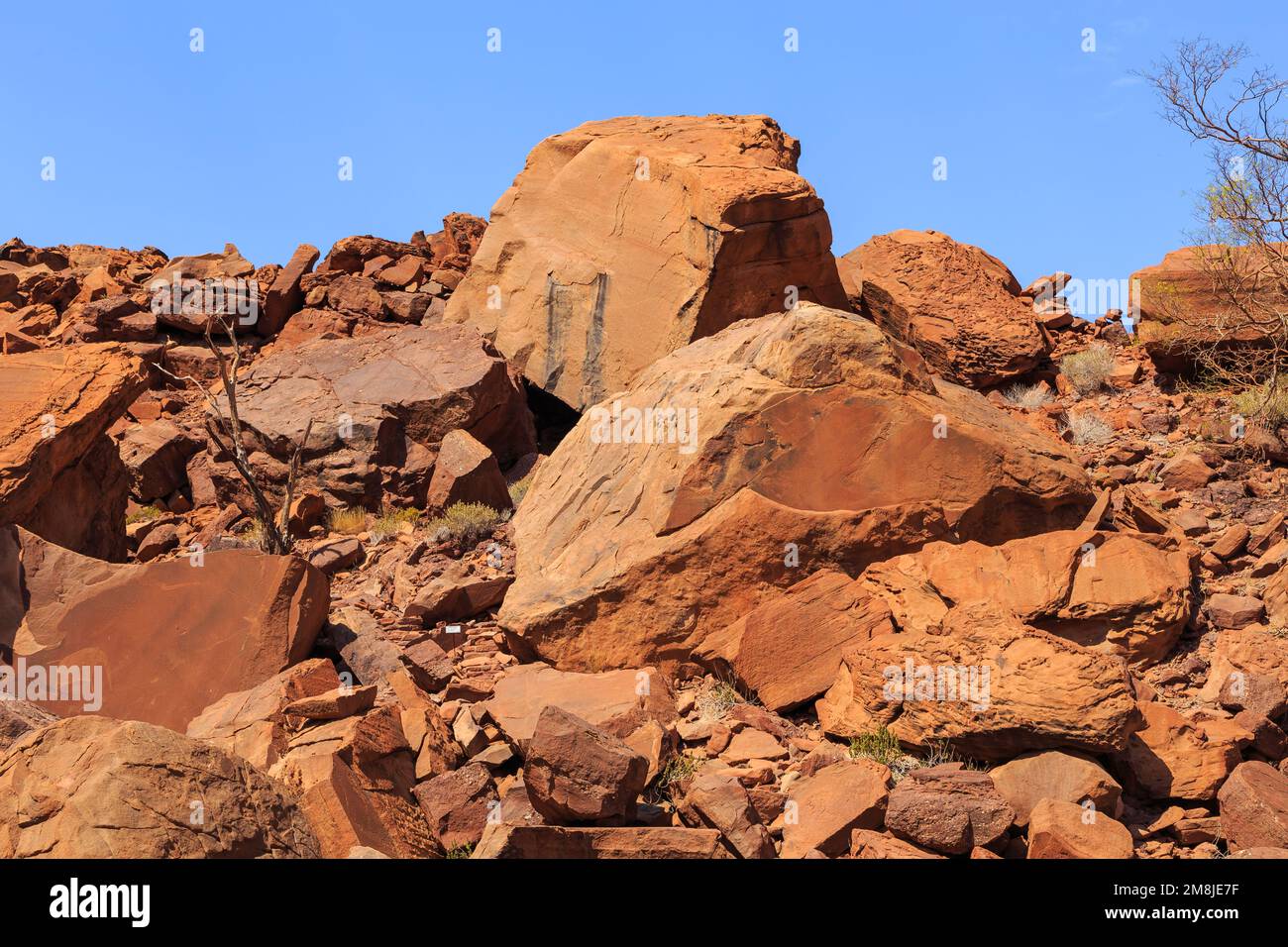 Twyfelfontein, site of ancient rock engravings in the Kunene Region of ...