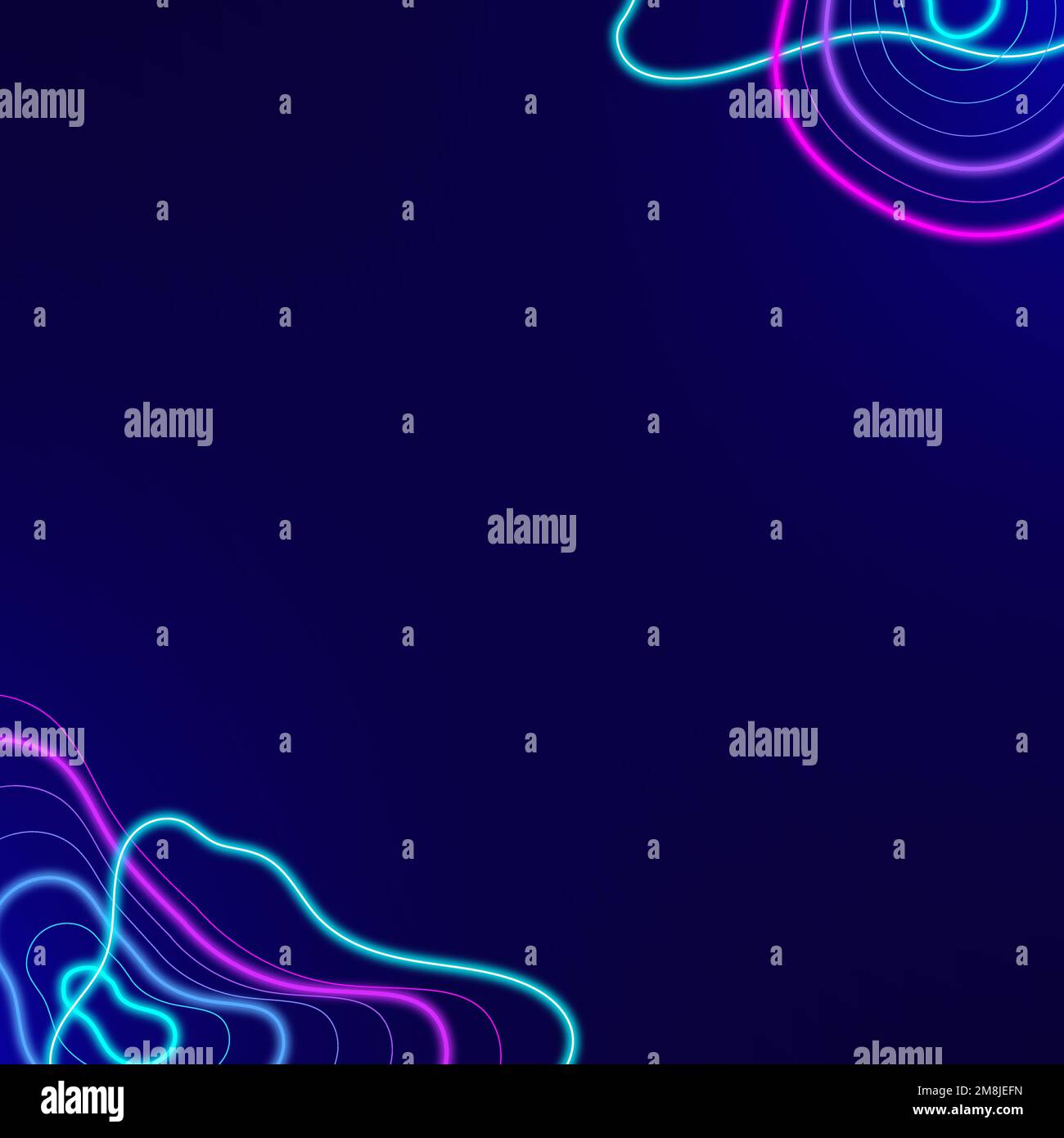 Neon abstract border on a squared dark blue template vector Stock ...